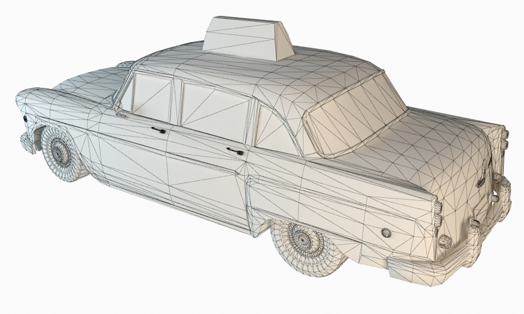 3D Cab Taxi Classic - TurboSquid 1150681