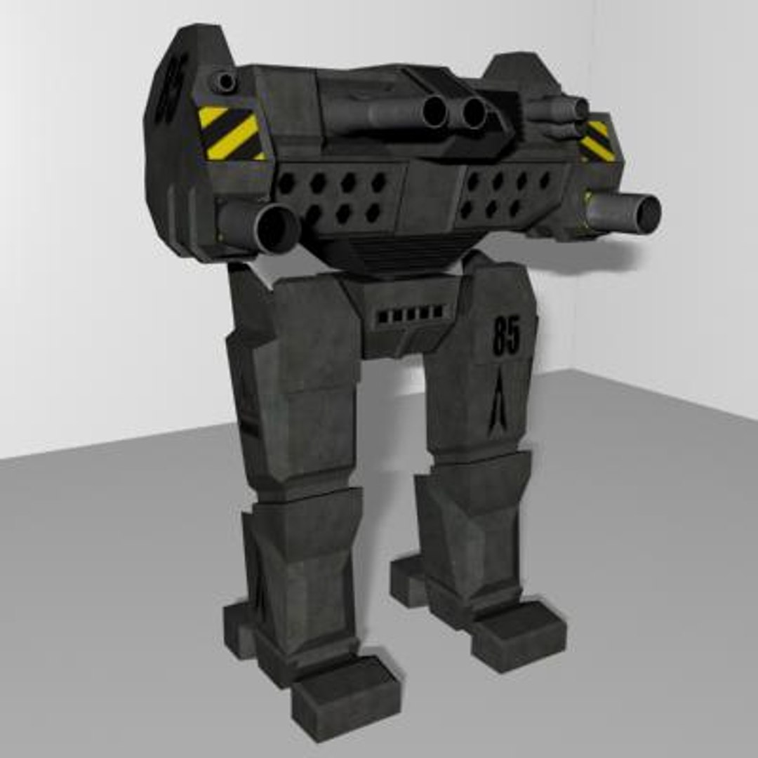 Free Mechwarrior Mech 3d Model