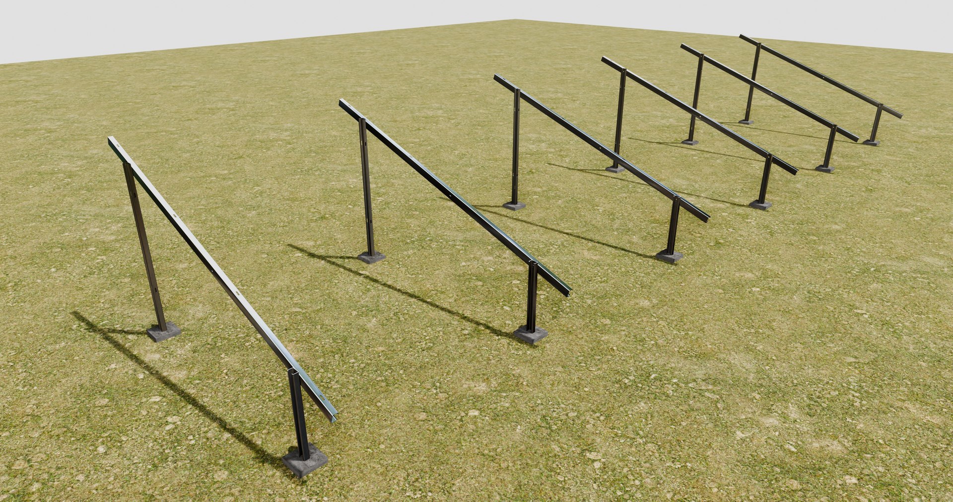 3D Solar Energy - Ground Mounting System Installation Animation ...