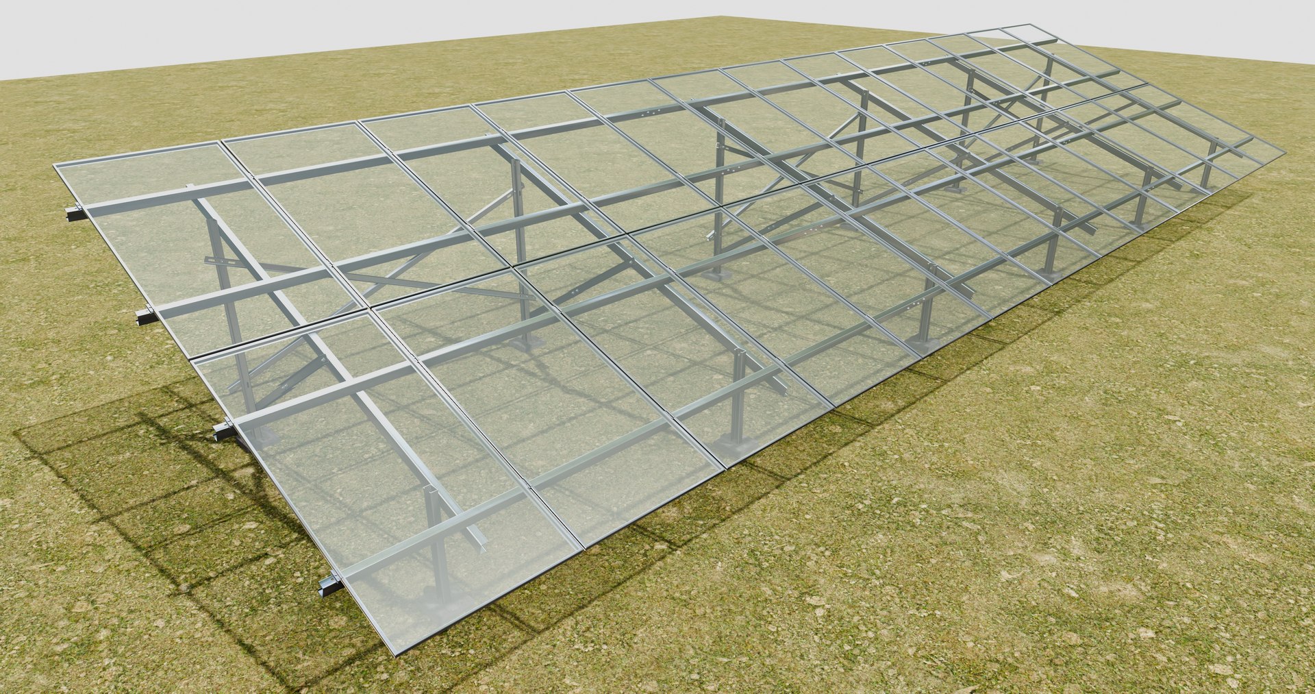 3D Solar Energy - Ground Mounting System Installation Animation ...