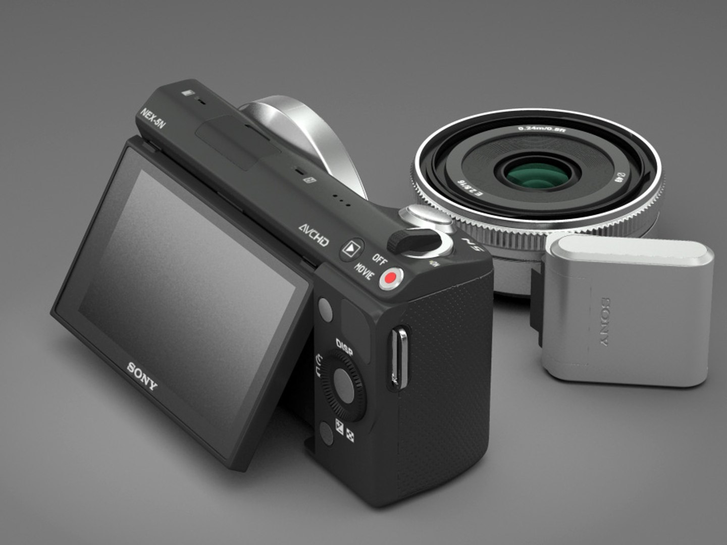 Sony Nex-5n Camera Lens 3d Model