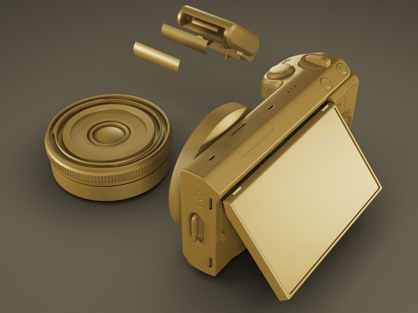 Sony Nex-5n Camera Lens 3d Model