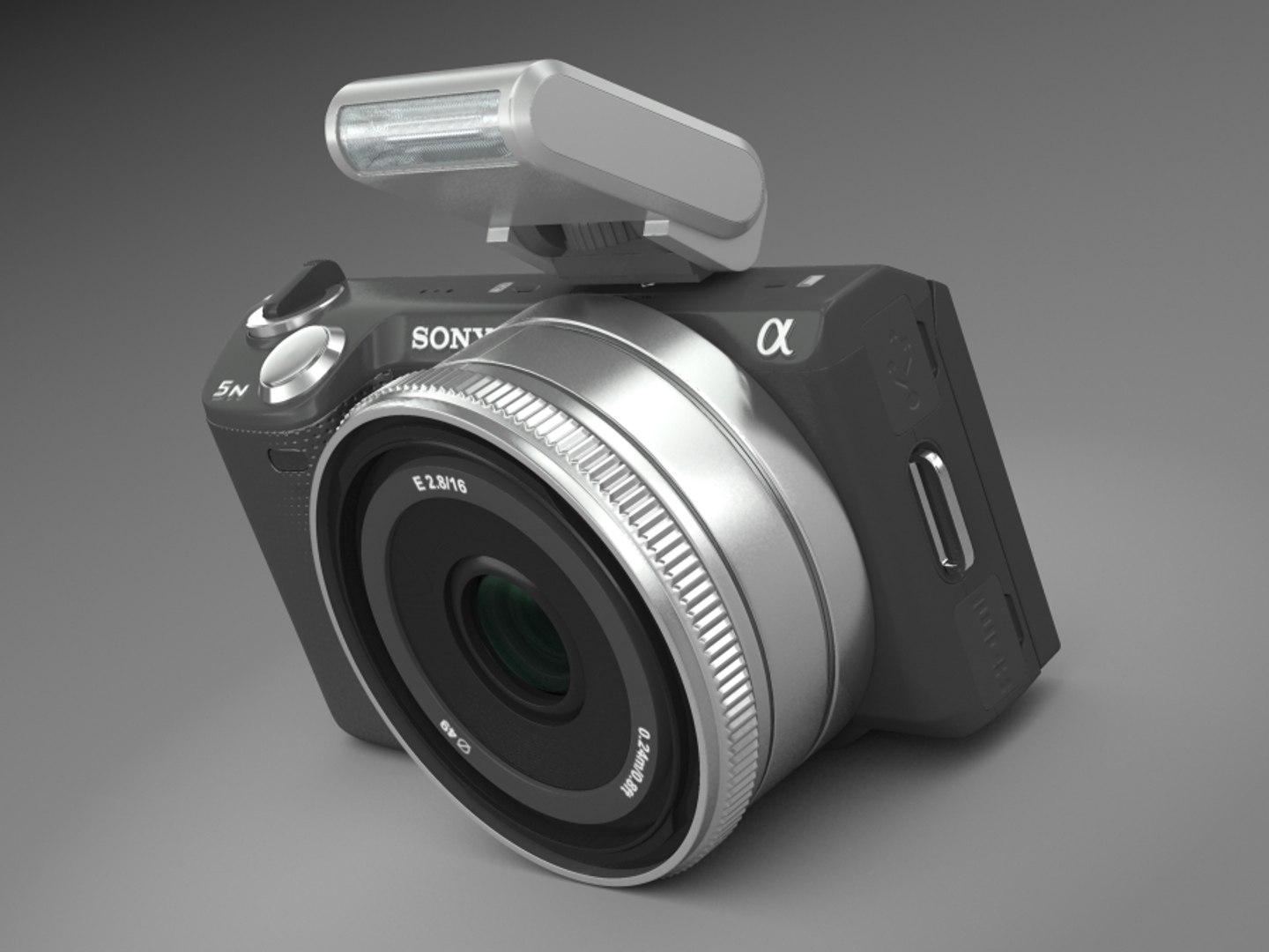 Sony Nex-5n Camera Lens 3d Model