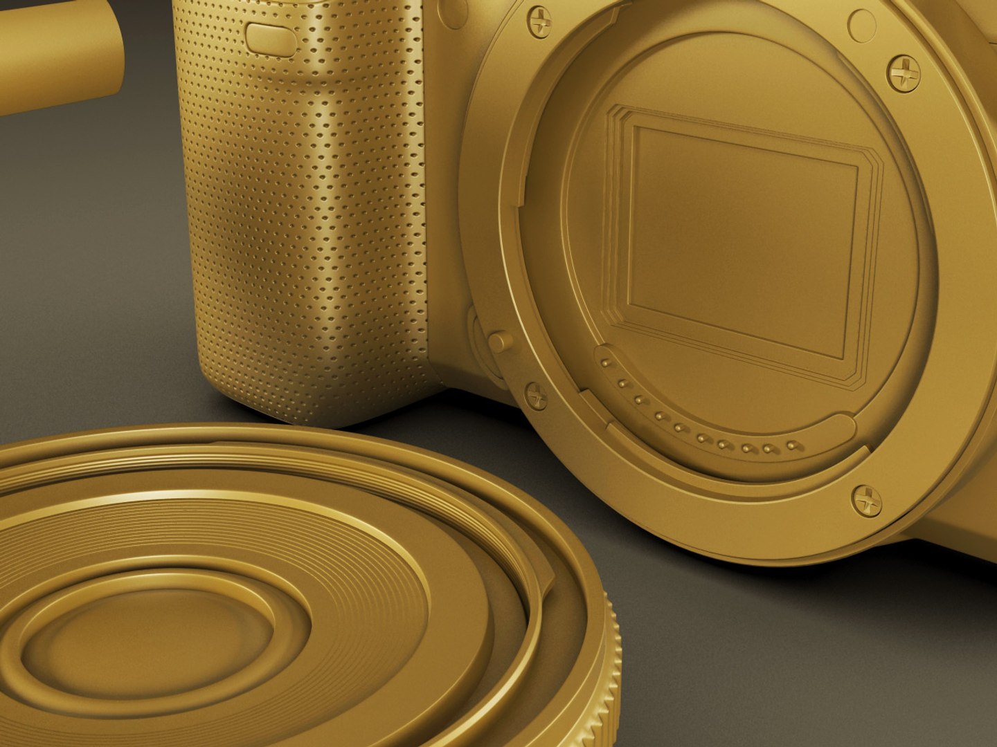Sony Nex-5n Camera Lens 3d Model