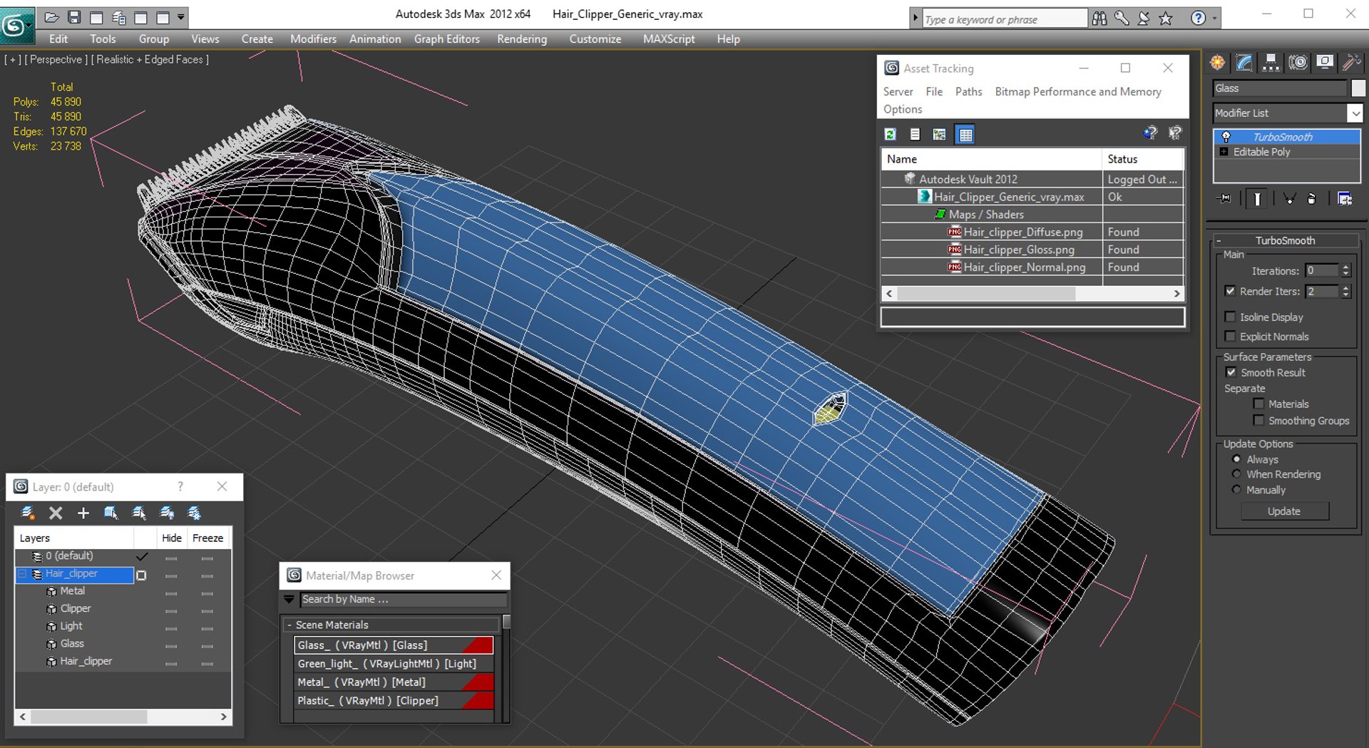 Hair Clipper Generic 3D Model - TurboSquid 1384174