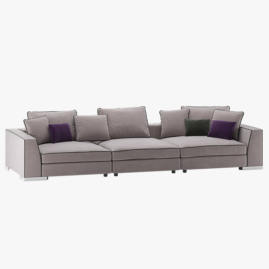 Flexform Armand Sofa 3D Model - TurboSquid 1473370