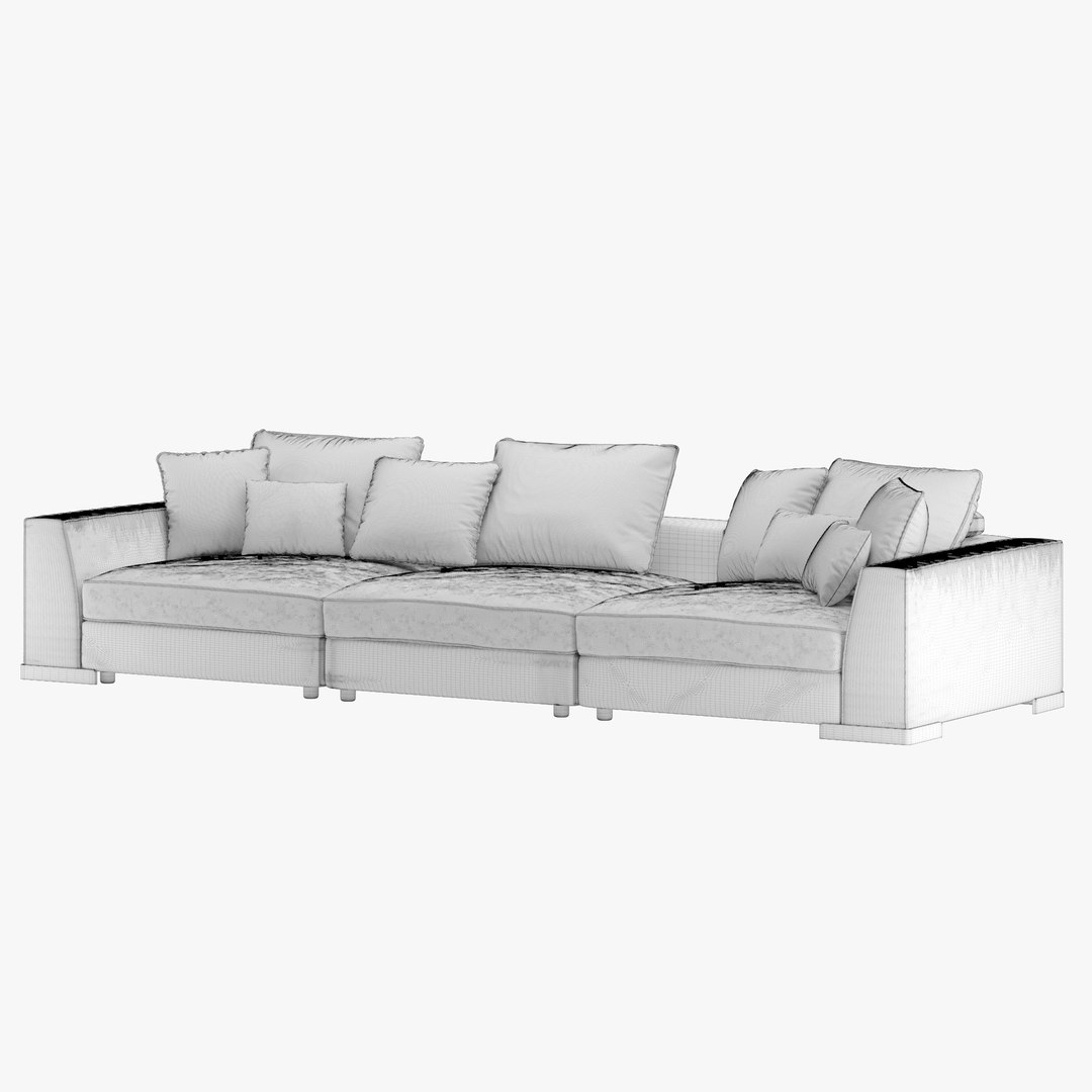 Flexform Armand Sofa 3D Model - TurboSquid 1473370
