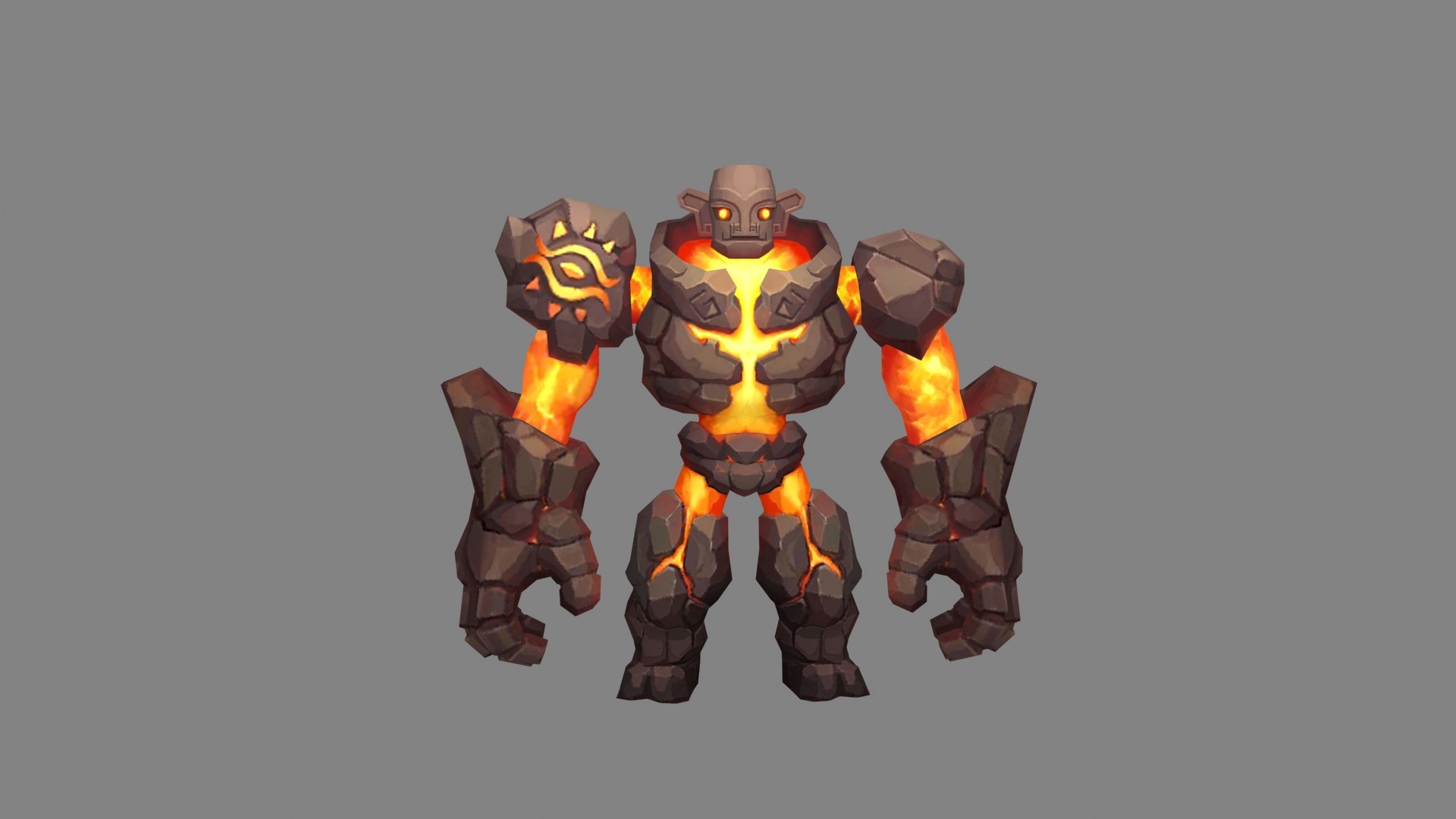 3D Model Balrog - Humanoid Stone Monster - Rock Devil - TurboSquid 2265671
