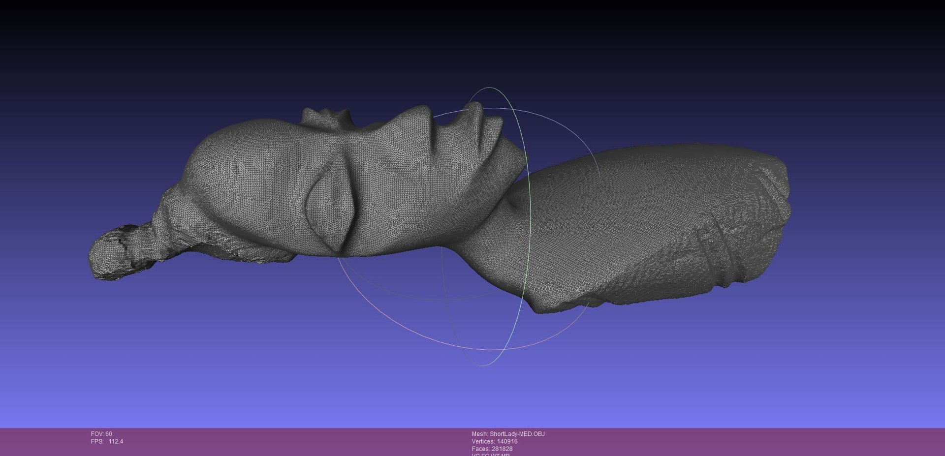 3d African Woman Statue Model
