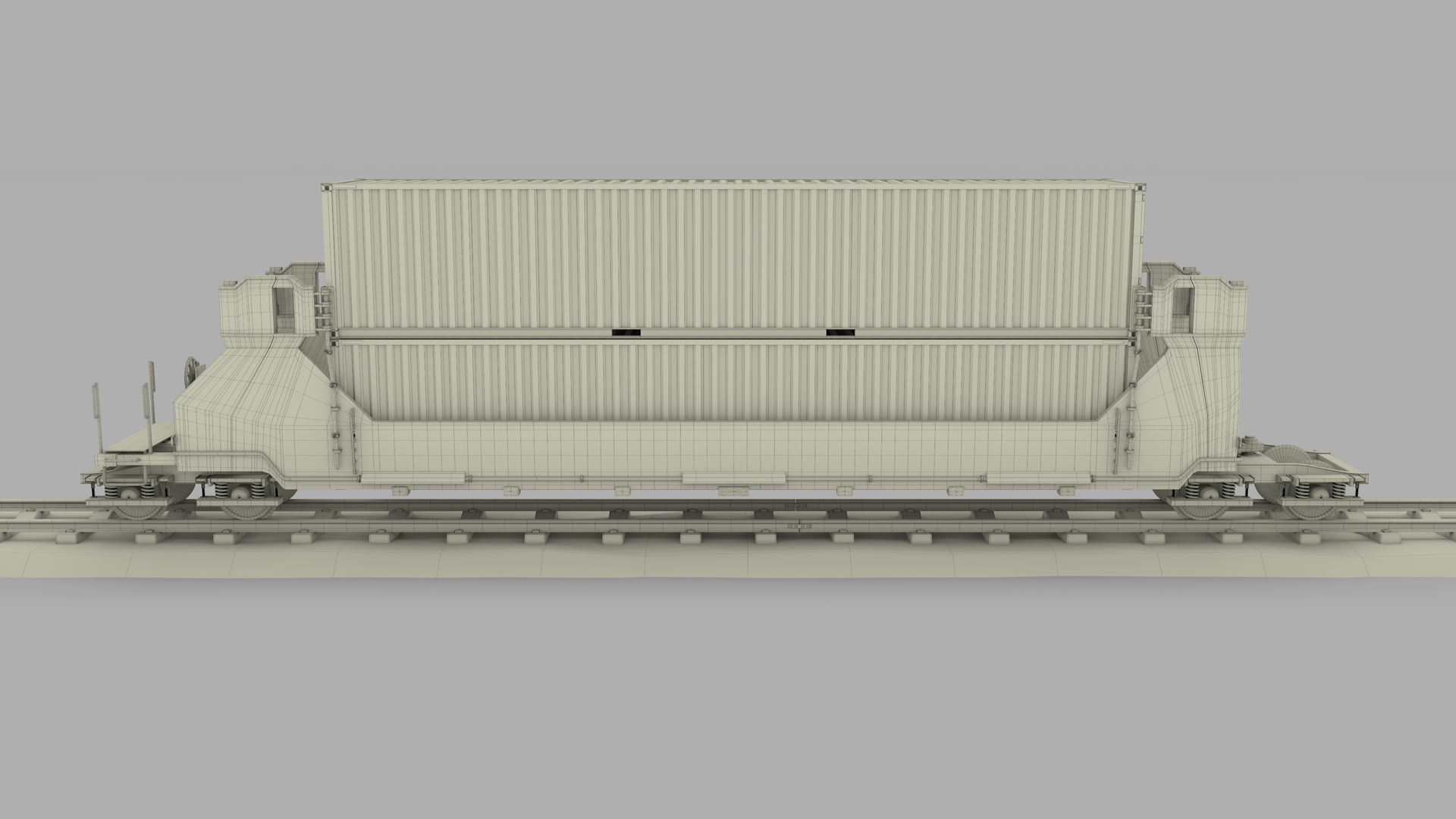 3d Train Car Containers