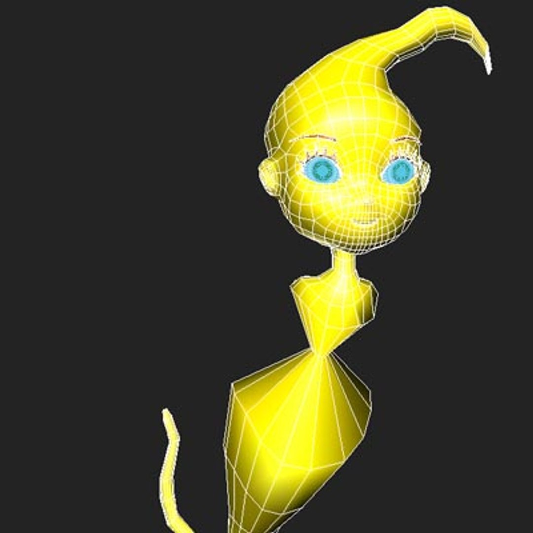 Alien Girl 3d Model