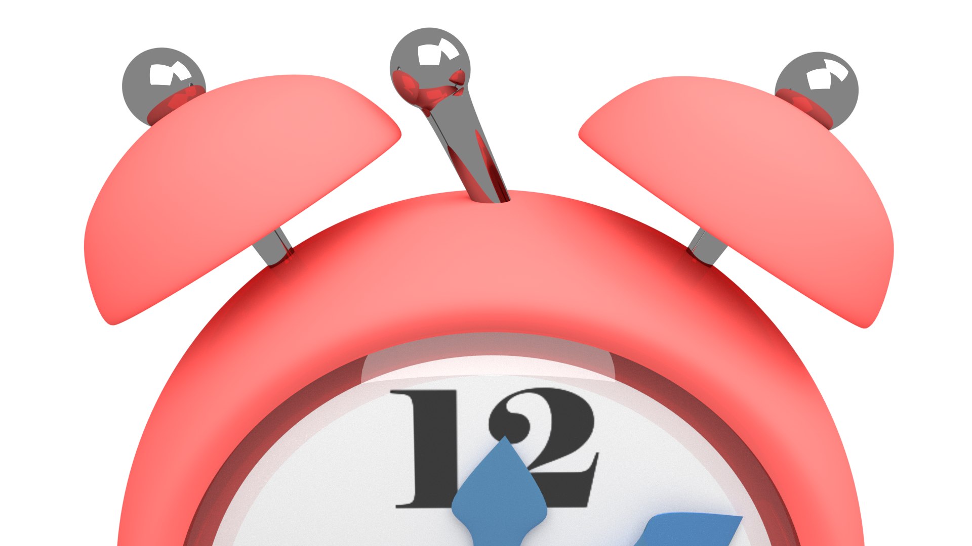 Red-blue Clock 3D Model - TurboSquid 1452148