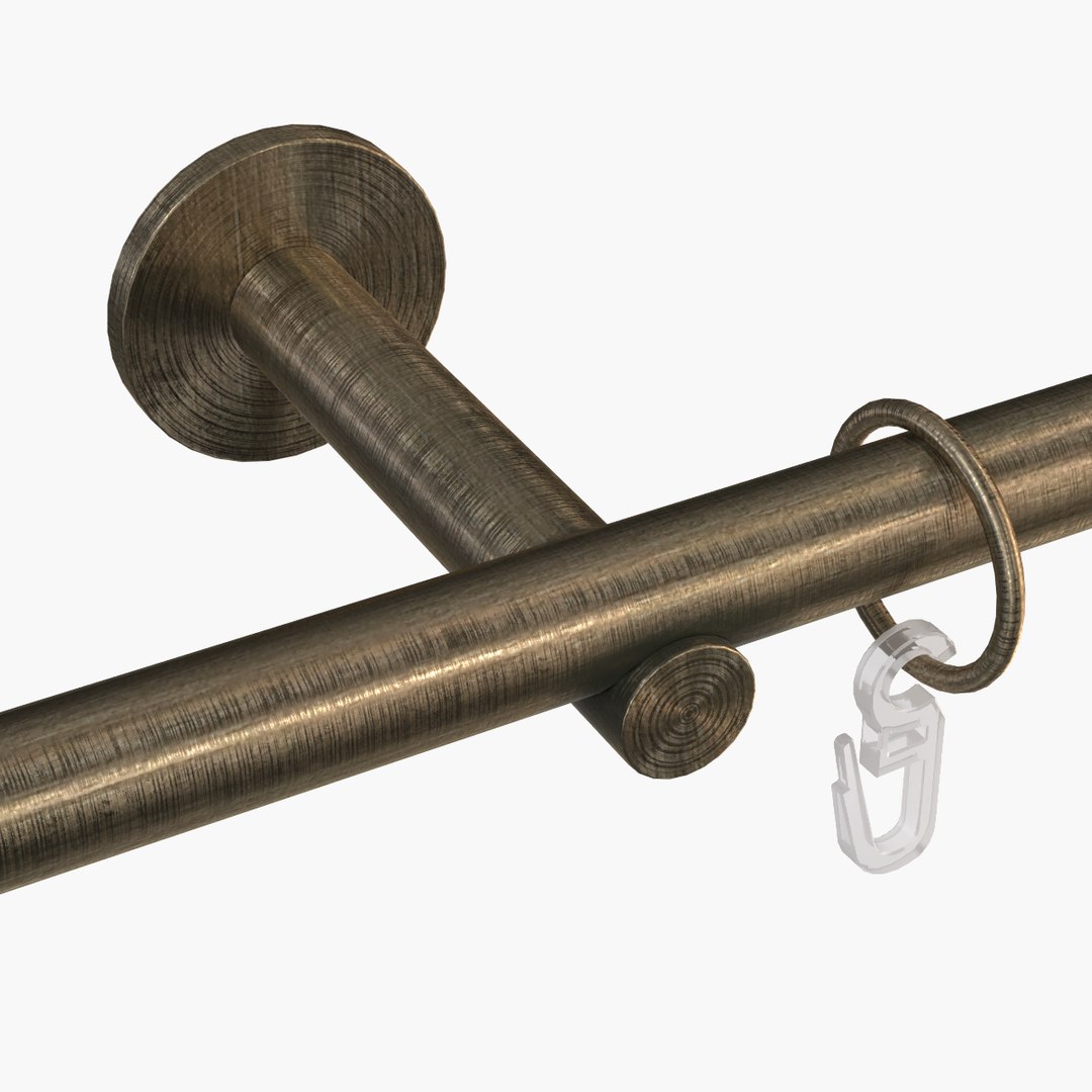 3d Model Contemporary Curtain Rod