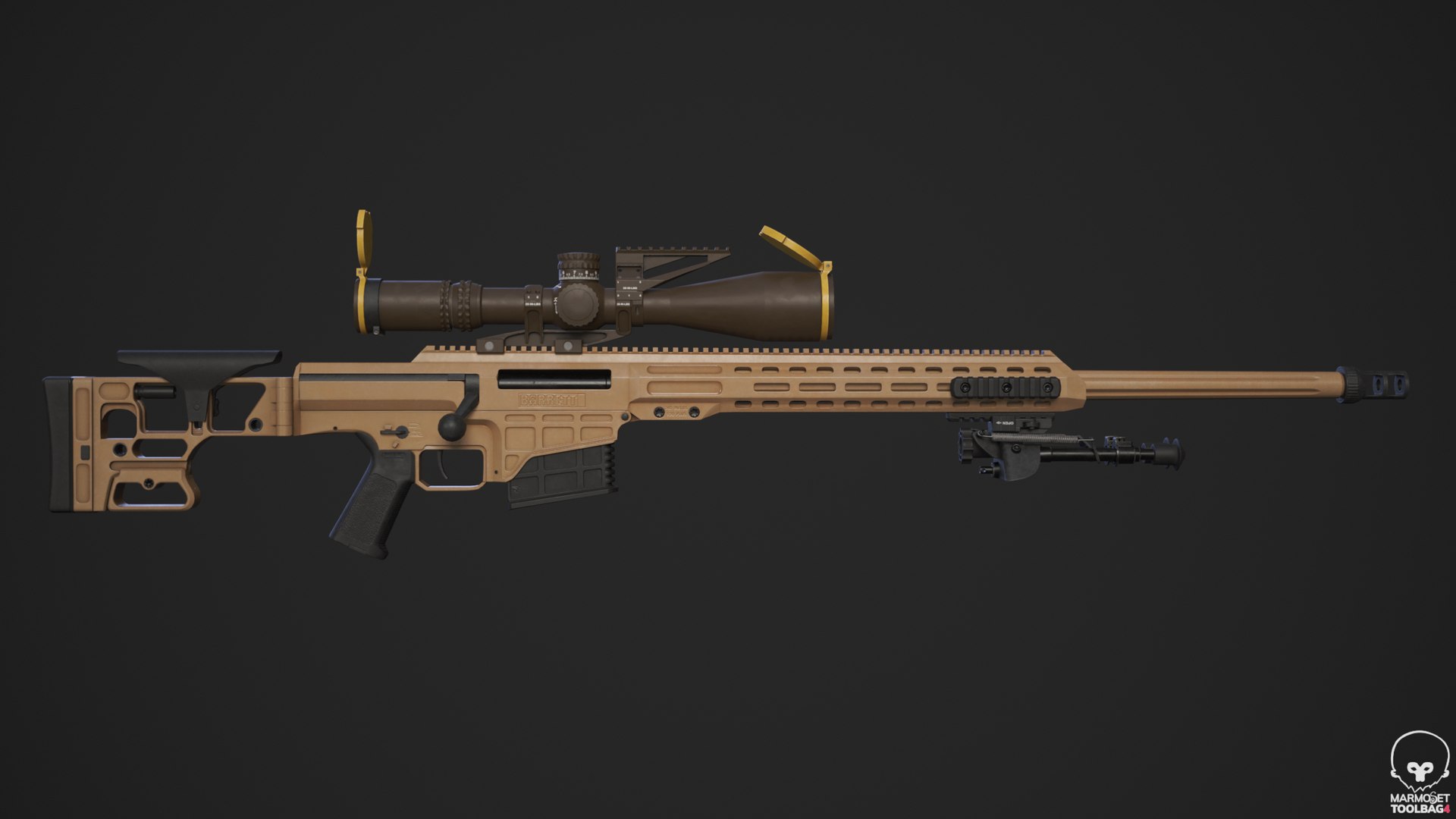 Barrett MK22 3D - TurboSquid 2048292