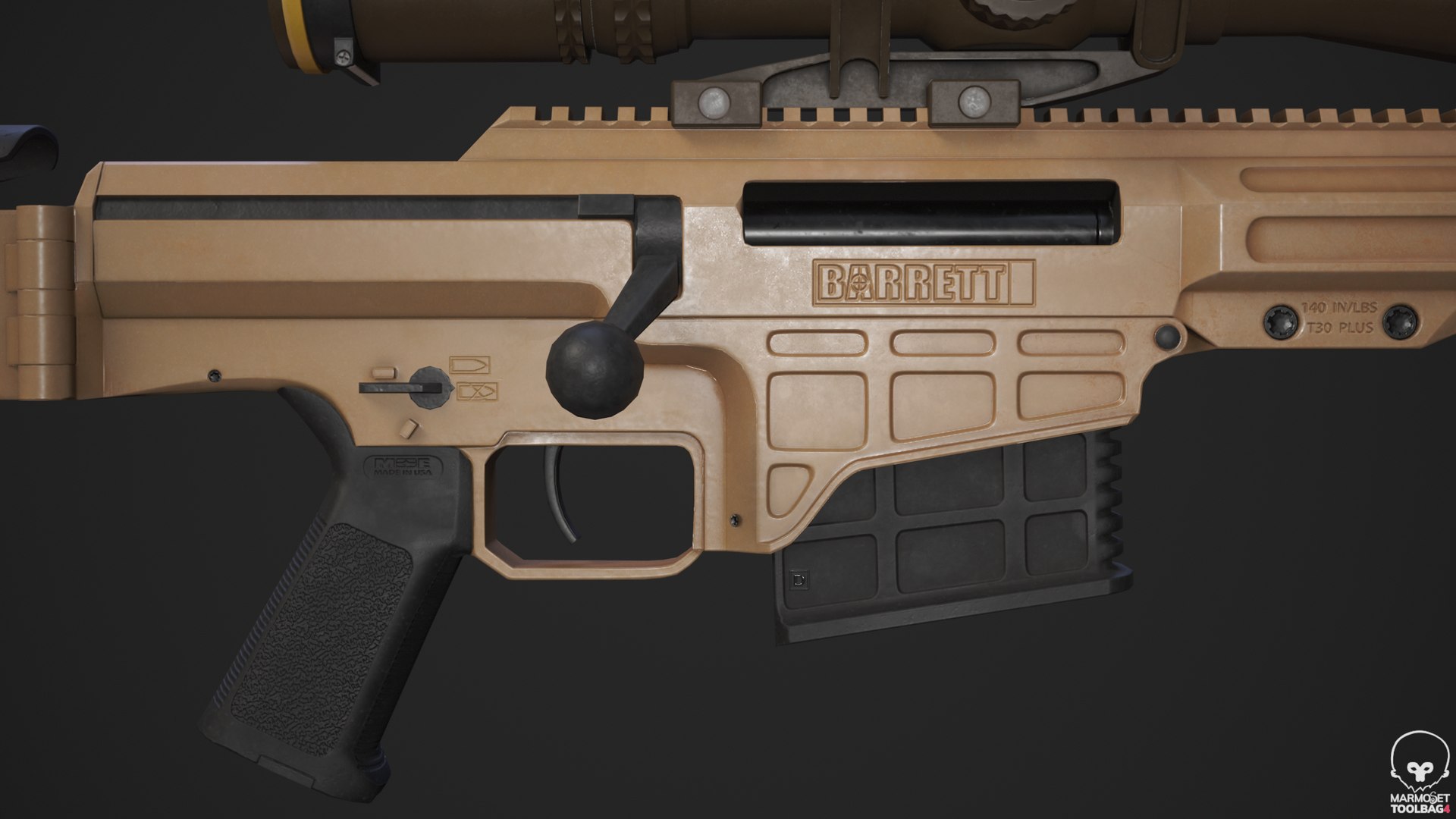 Barrett MK22 3D - TurboSquid 2048292