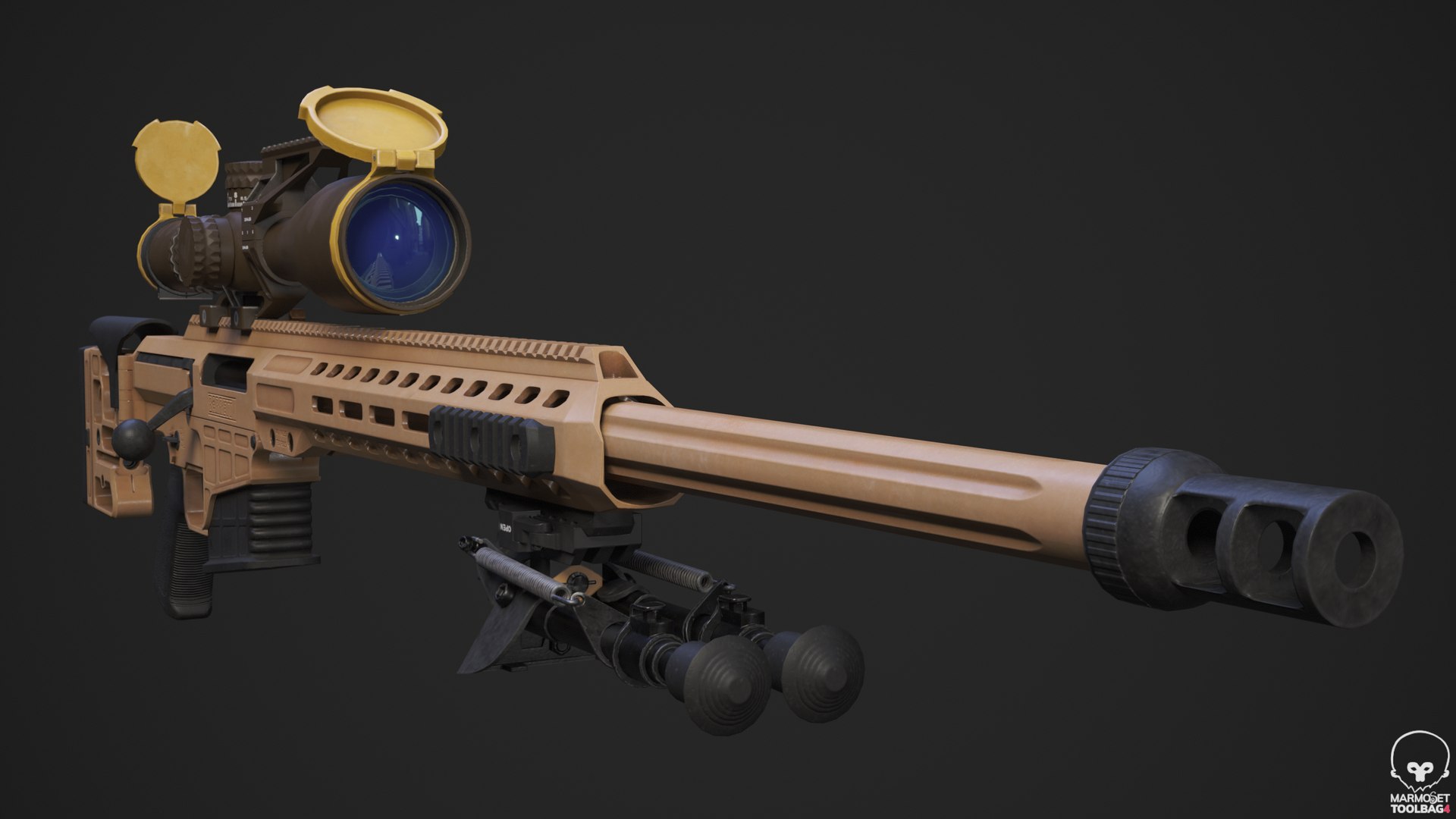 Barrett MK22 3D - TurboSquid 2048292