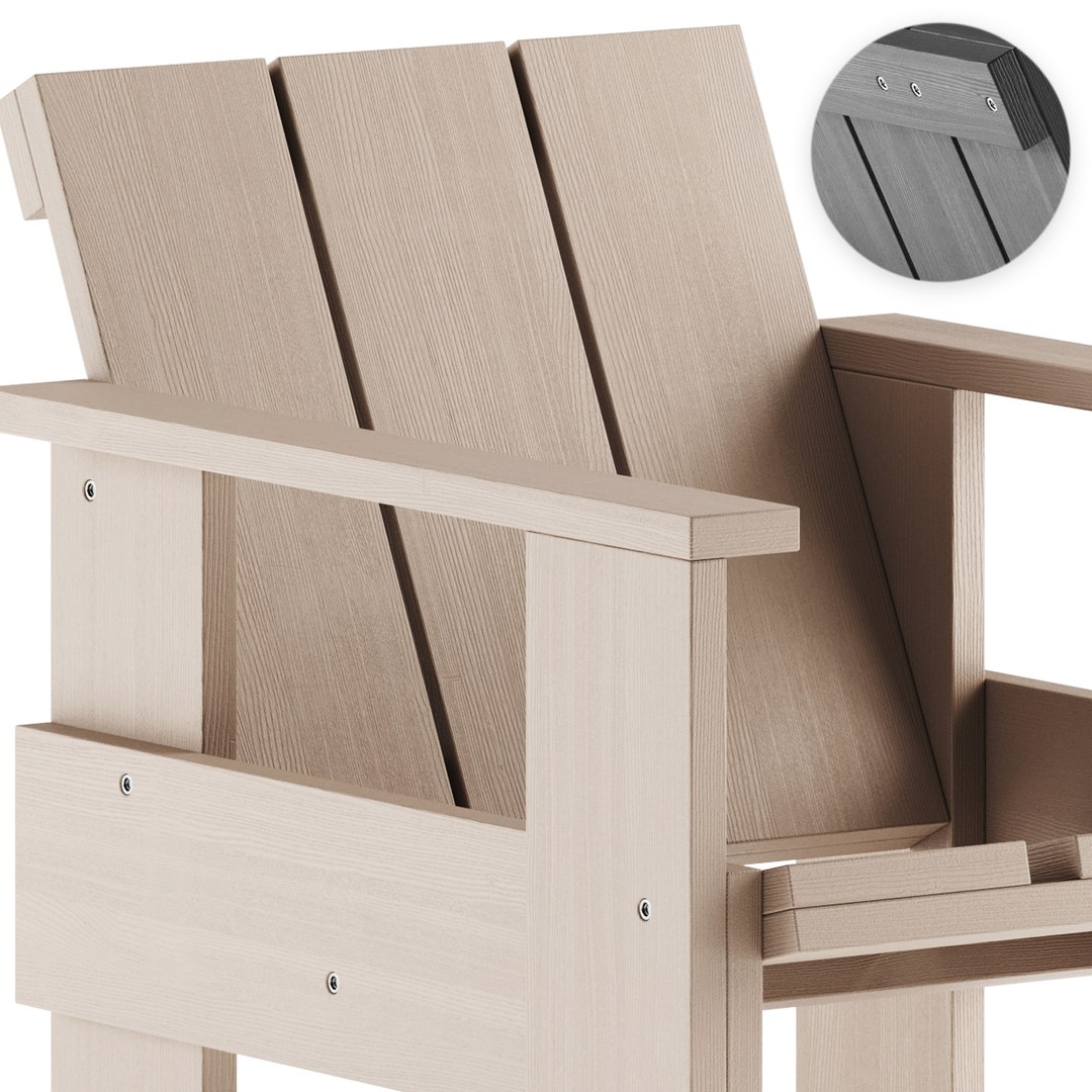 Hay Crate Lounge Outdoor Chair 3D Model - TurboSquid 2051261
