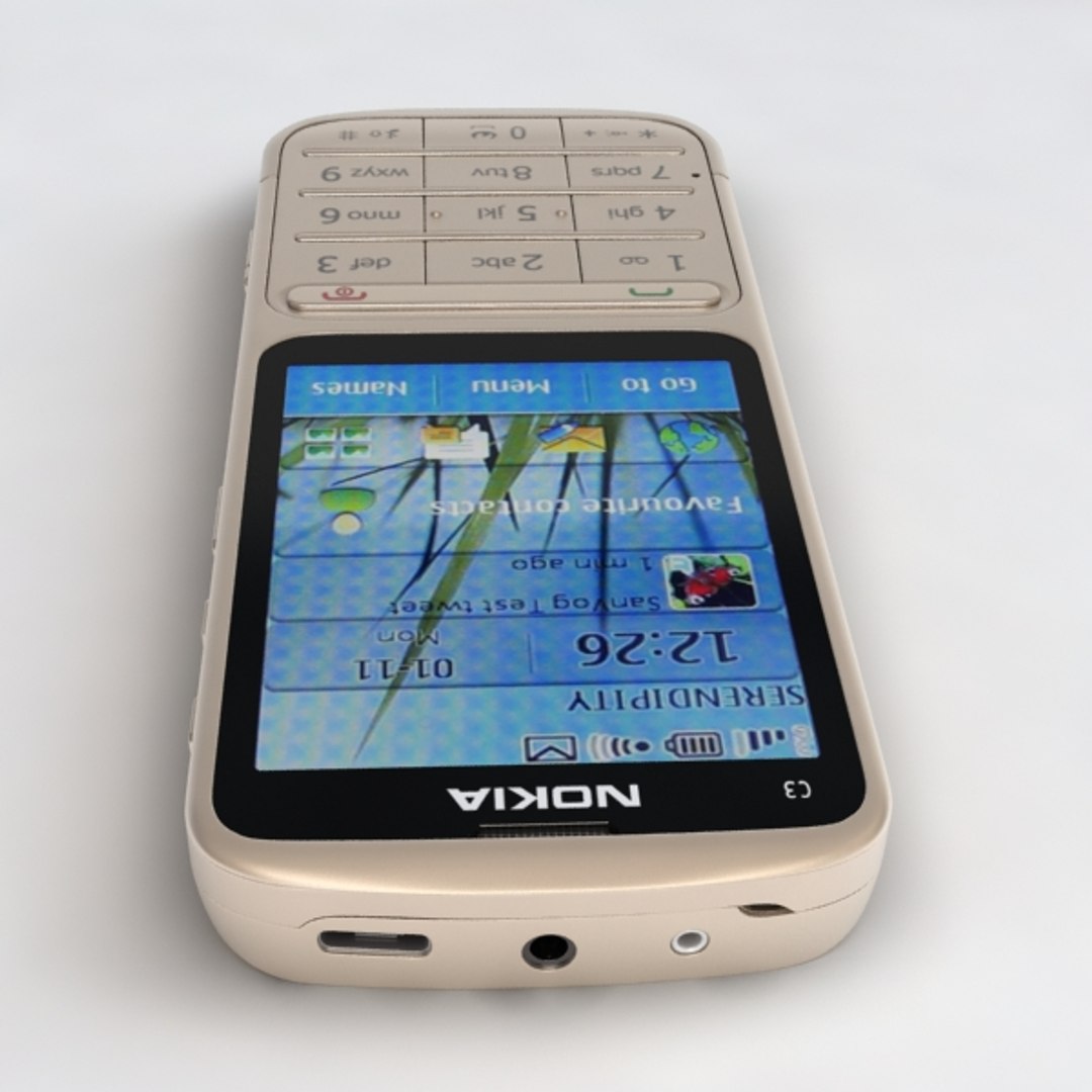 3d Model Nokia -01 Touch Type