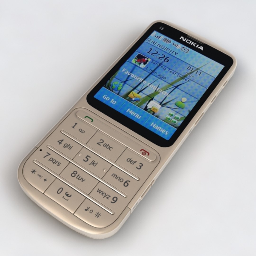 3d Model Nokia -01 Touch Type