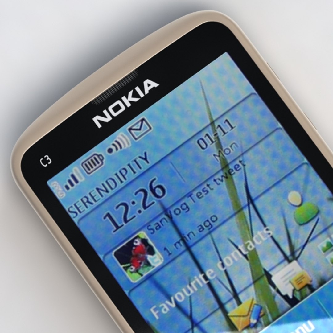 3d Model Nokia -01 Touch Type
