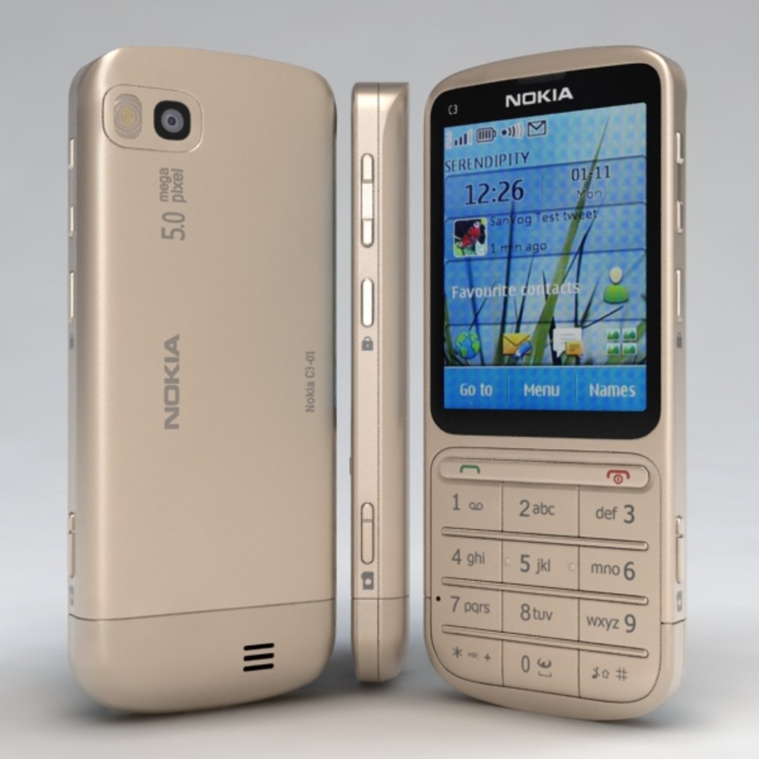 3d Model Nokia -01 Touch Type