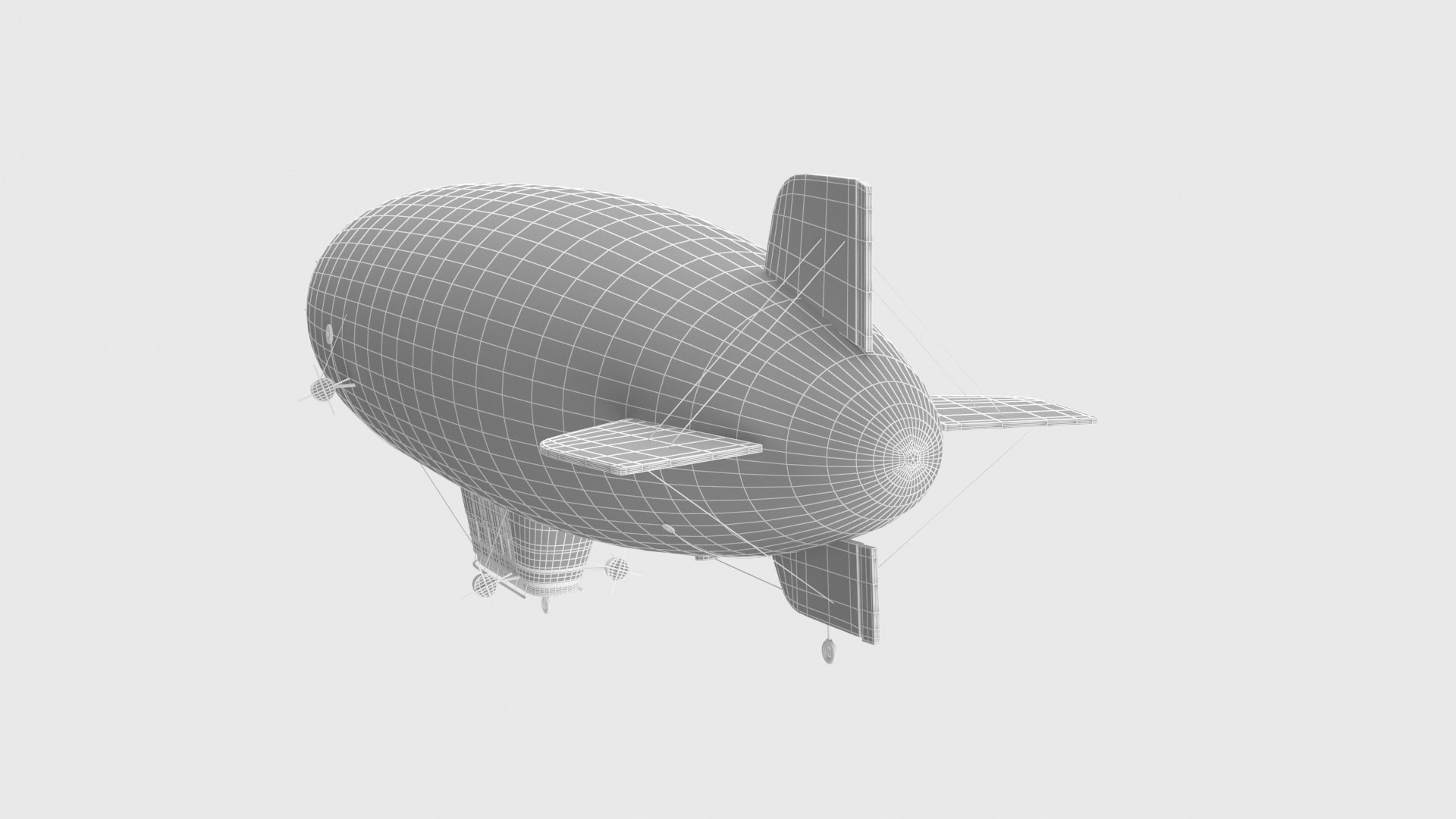 Blimp 3D Model - TurboSquid 2228252