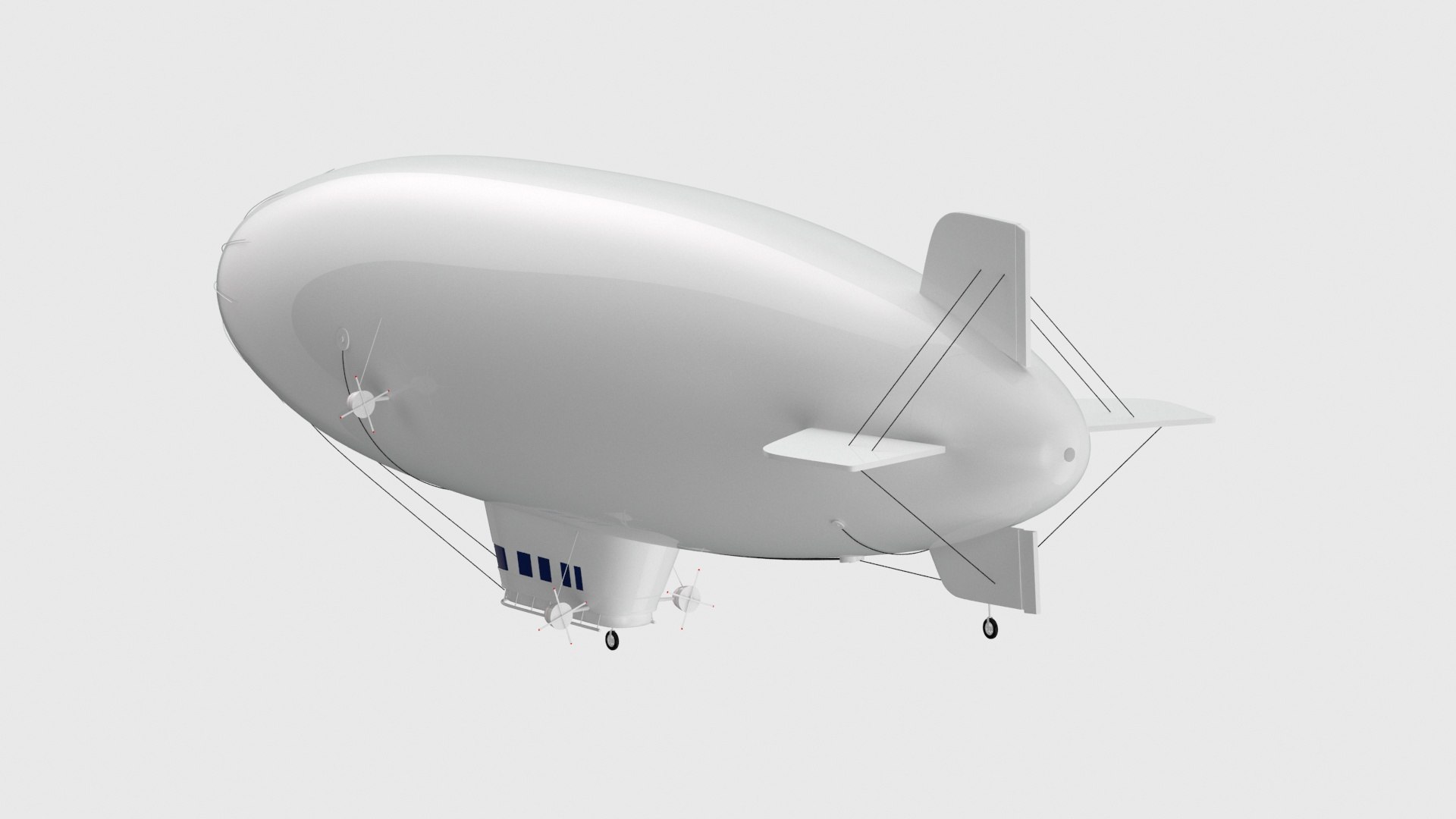 Blimp 3D Model - TurboSquid 2228252