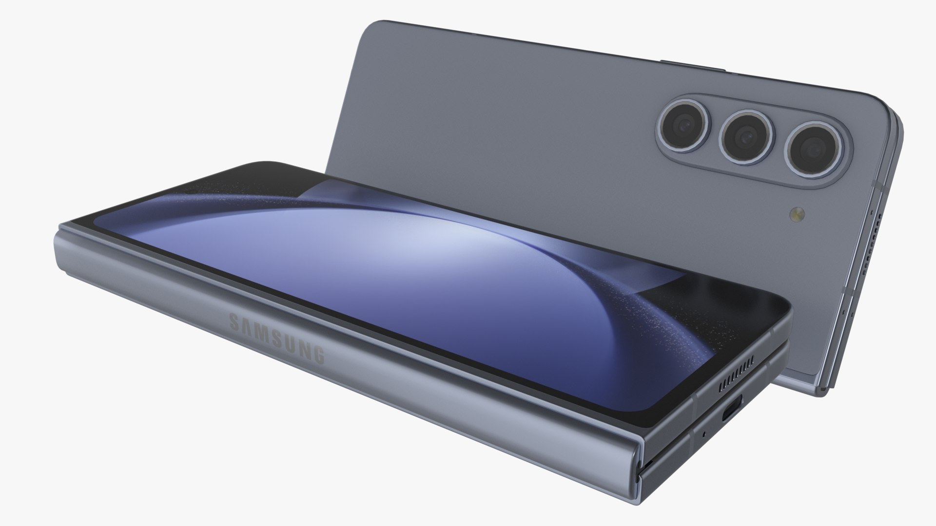 3D Galaxy Z Fold 5 Icy Blue - TurboSquid 2230480