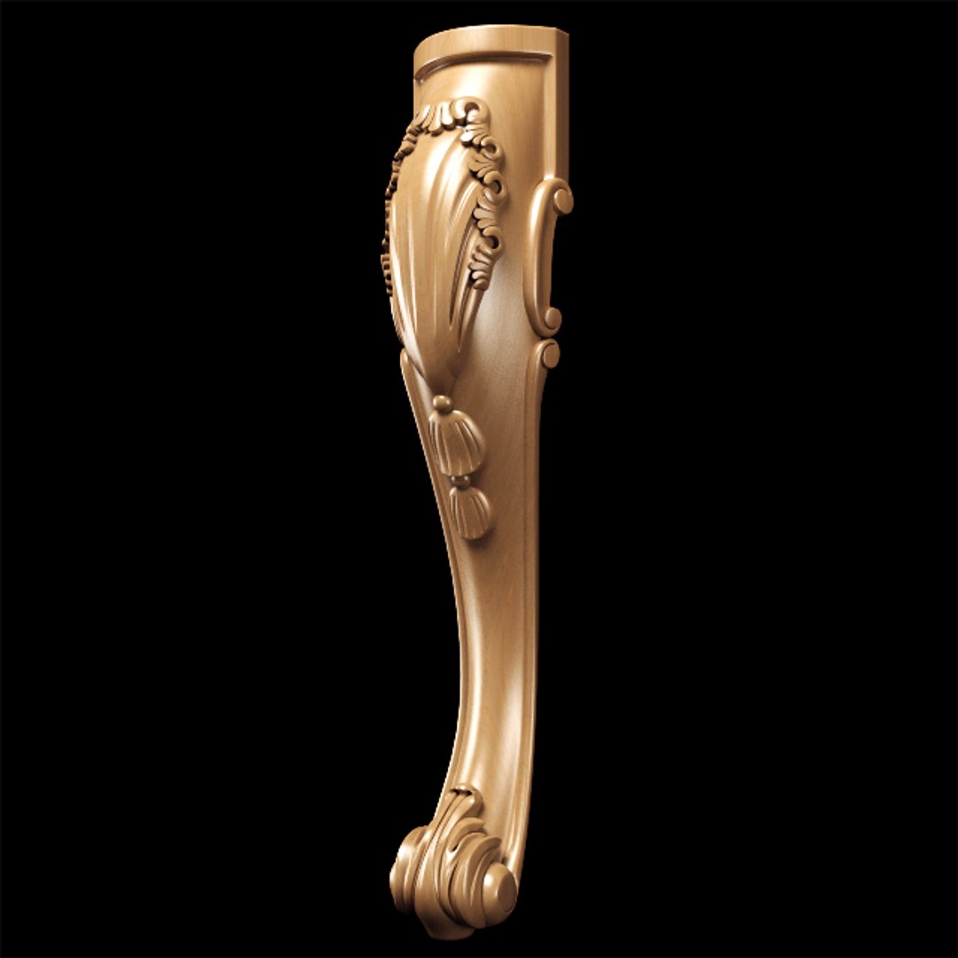 3D Model Carved Classicism Leg - TurboSquid 1558202