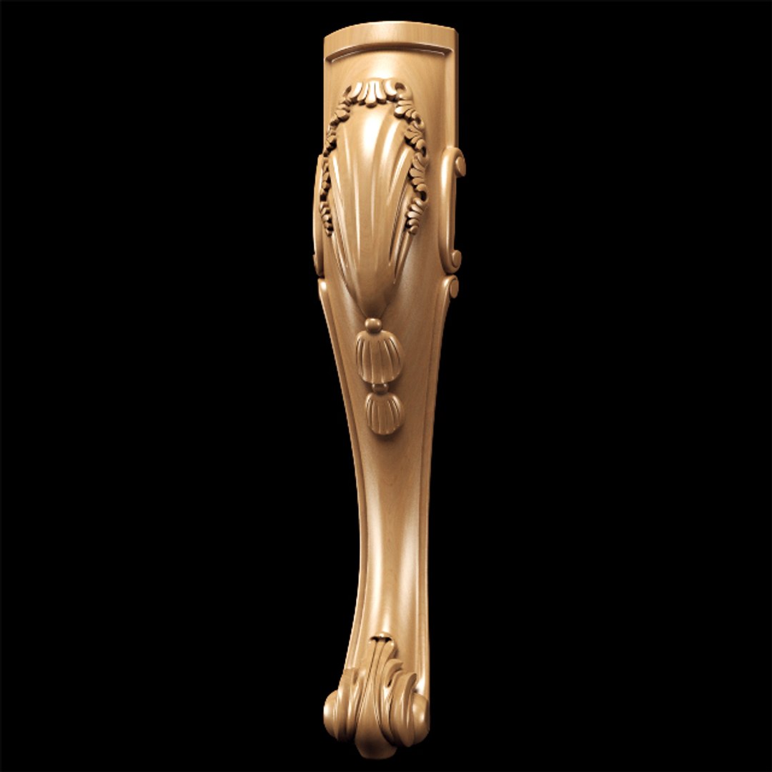 3D Model Carved Classicism Leg - TurboSquid 1558202