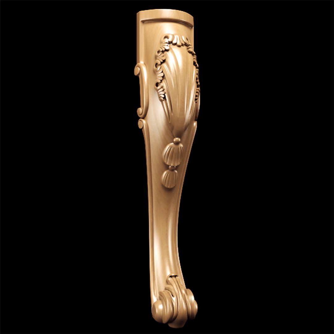 3D Model Carved Classicism Leg - TurboSquid 1558202