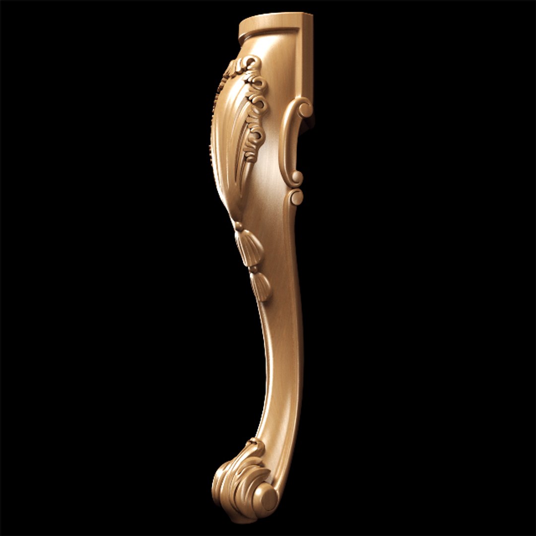 3D Model Carved Classicism Leg - TurboSquid 1558202