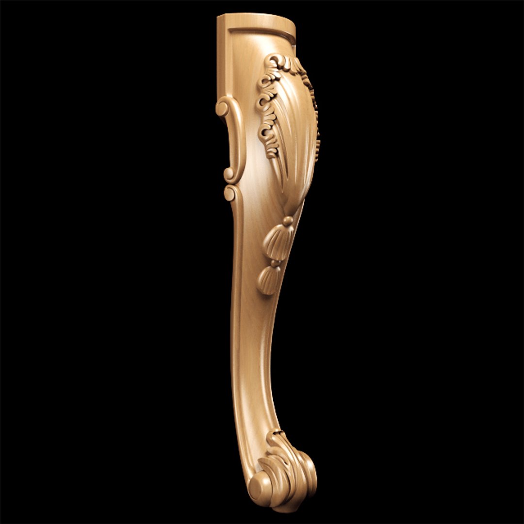3D Model Carved Classicism Leg - TurboSquid 1558202