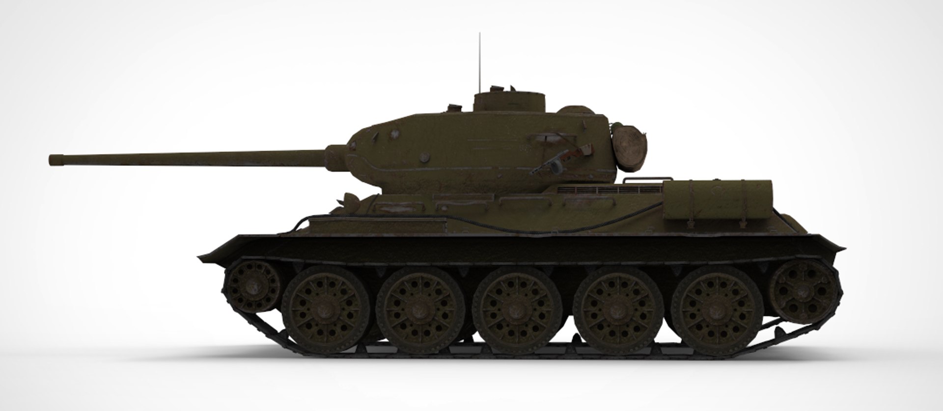 T-34 Soviet Tank 3D Model - TurboSquid 1537254