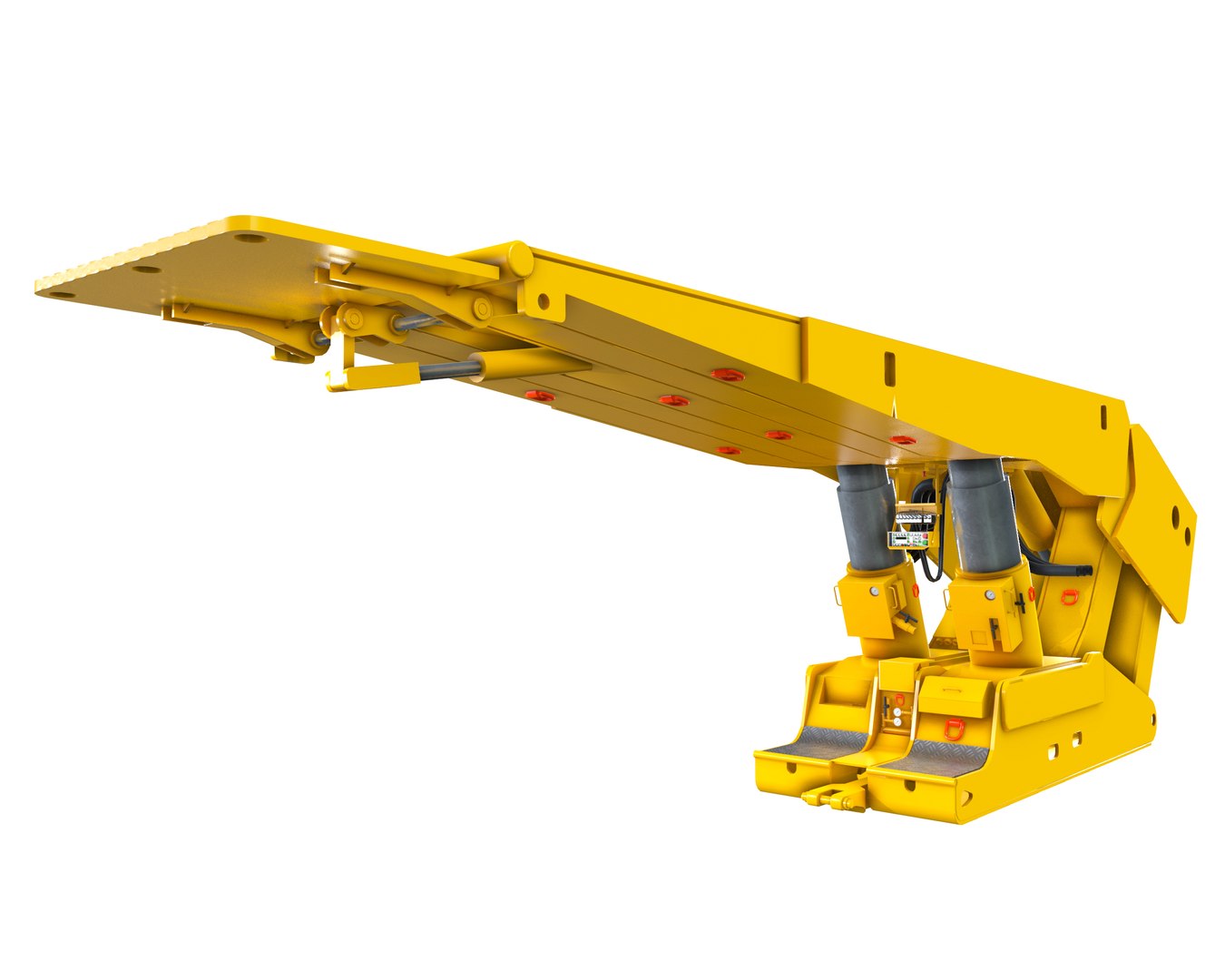 3D Longwall Mining Roof Support Low-poly 3D Model - TurboSquid 2109845