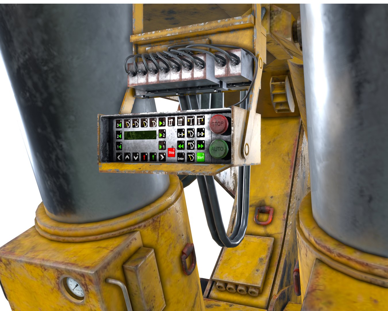 3D Longwall Mining Roof Support Low-poly 3D Model - TurboSquid 2109845