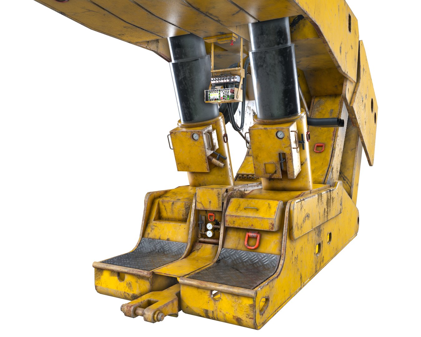 3D Longwall Mining Roof Support Low-poly 3D Model - TurboSquid 2109845