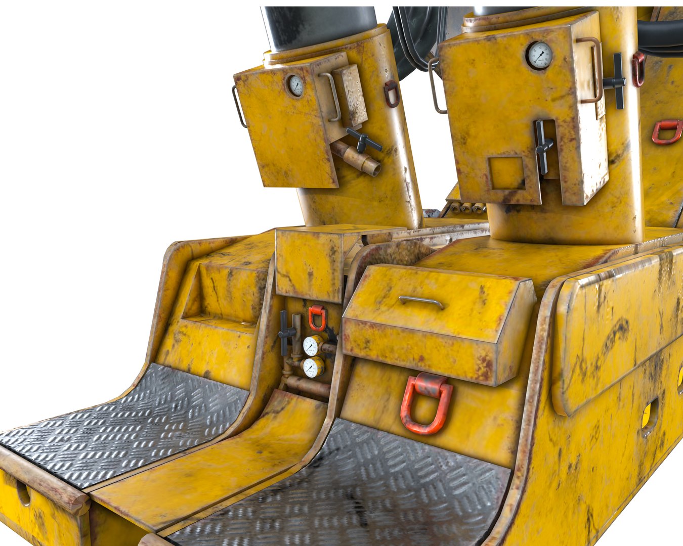 3D Longwall Mining Roof Support Low-poly 3D Model - TurboSquid 2109845