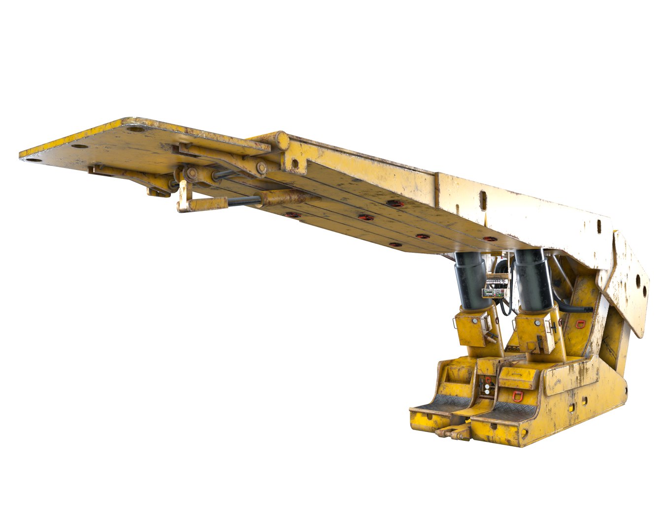 3D Longwall Mining Roof Support Low-poly 3D Model - TurboSquid 2109845