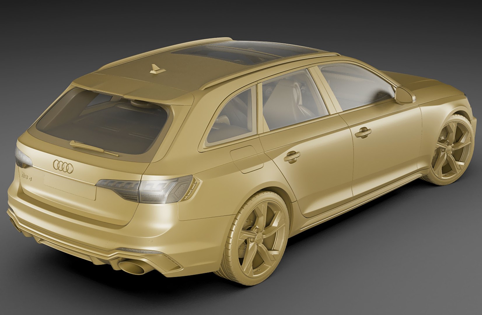 3D Audi Rs4 Avant Model - TurboSquid 1485373