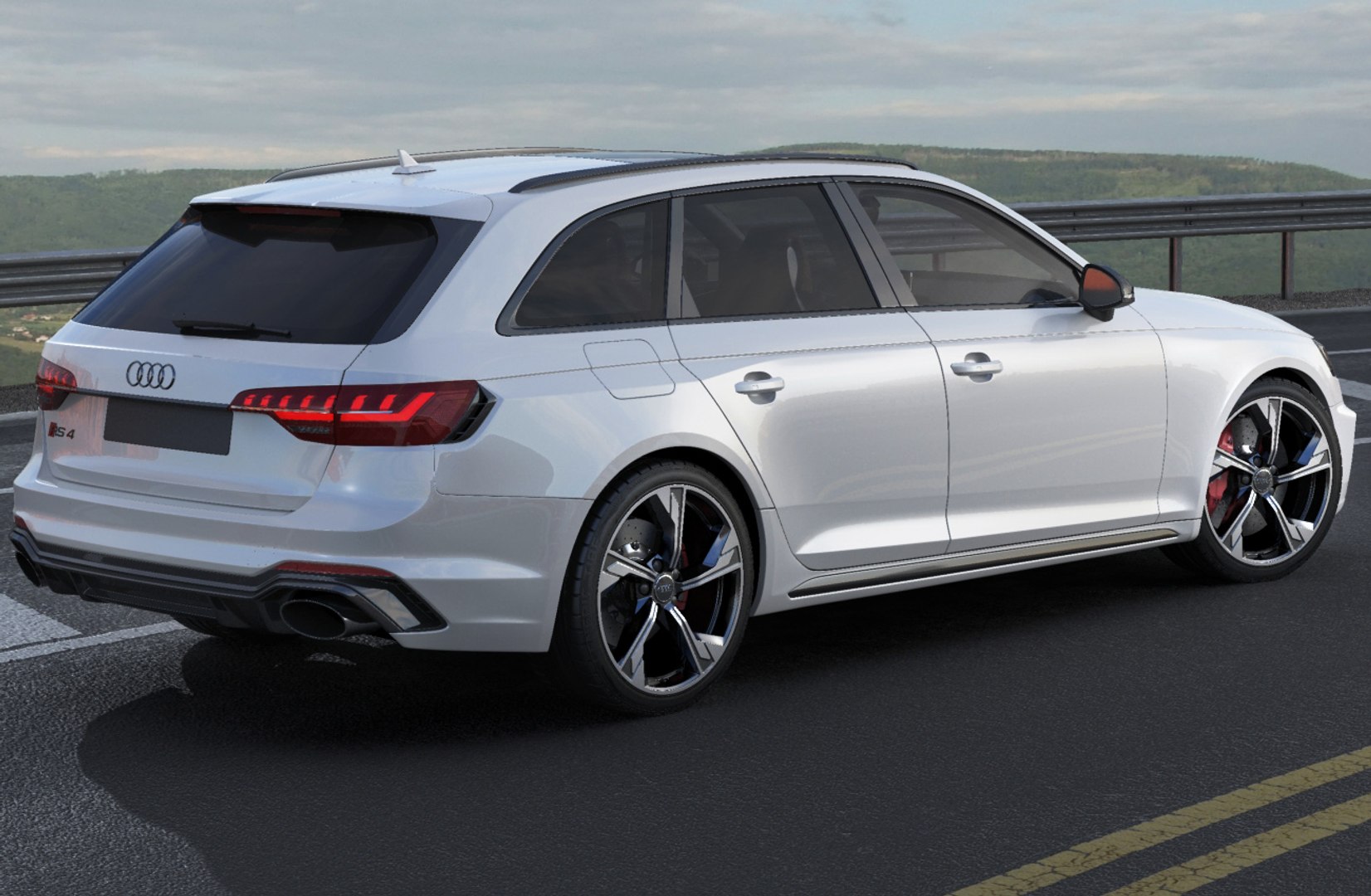 3D Audi Rs4 Avant Model - TurboSquid 1485373