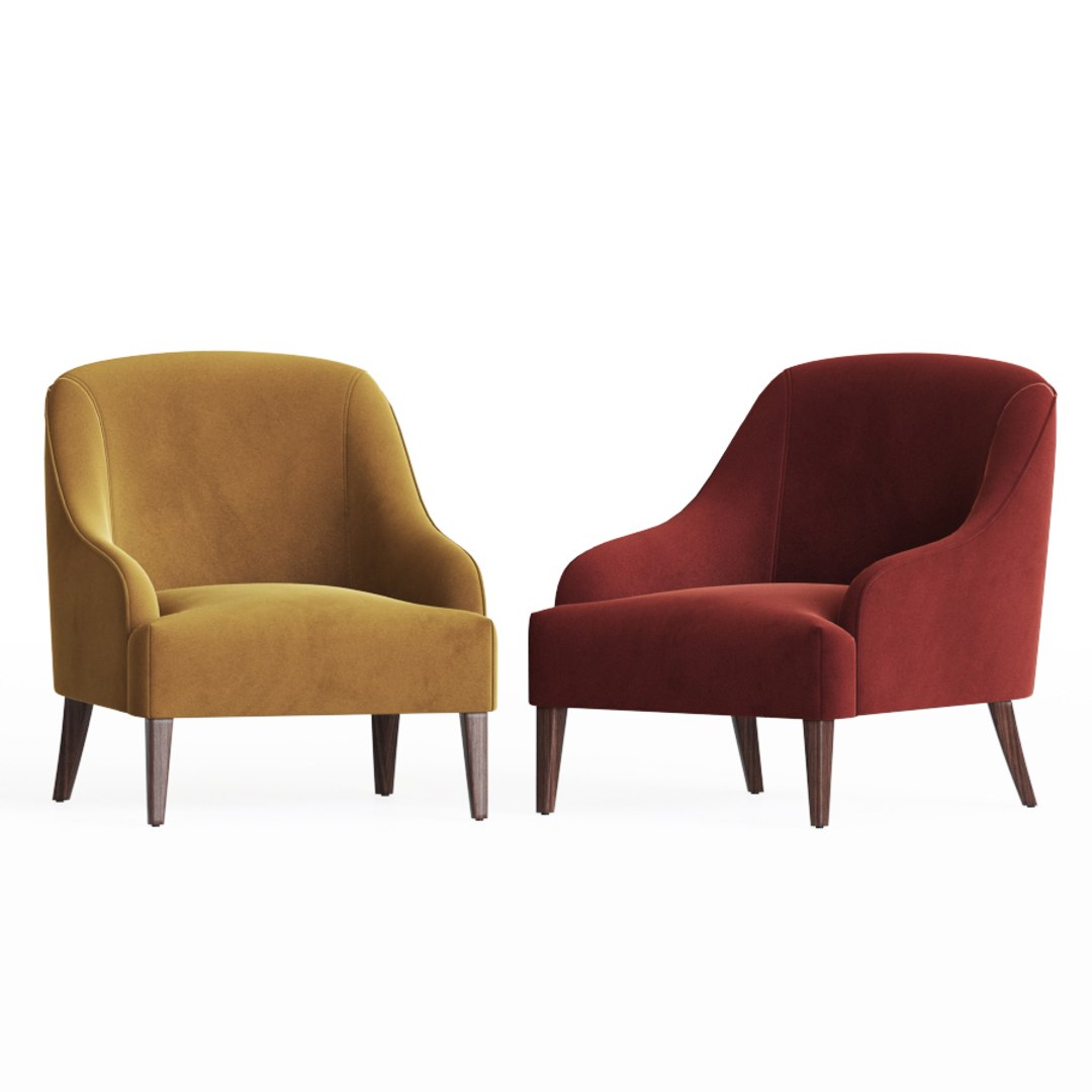 3D Shiflet Armchair Wayfair Model - TurboSquid 1551885
