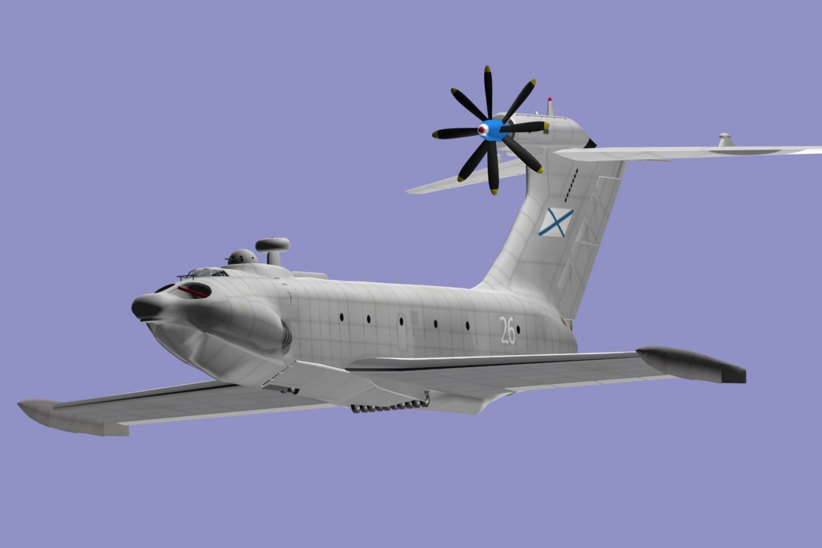 3d Model Orlenok Ekranoplans Aircraft