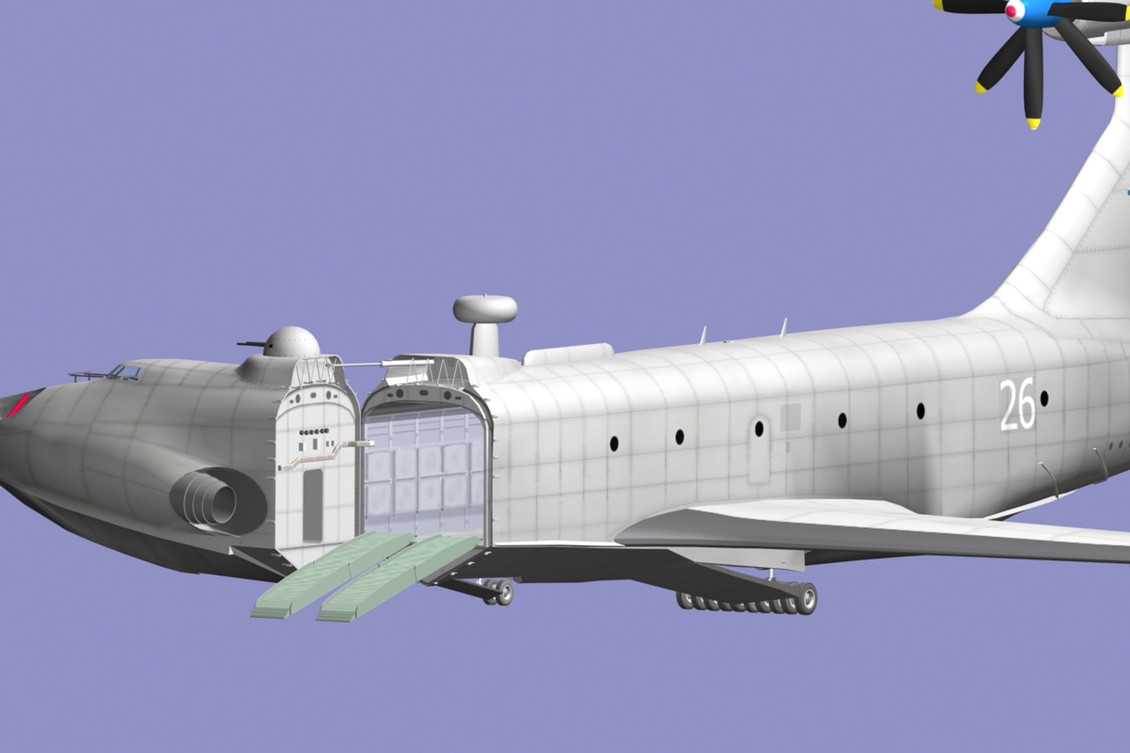 3d Model Orlenok Ekranoplans Aircraft