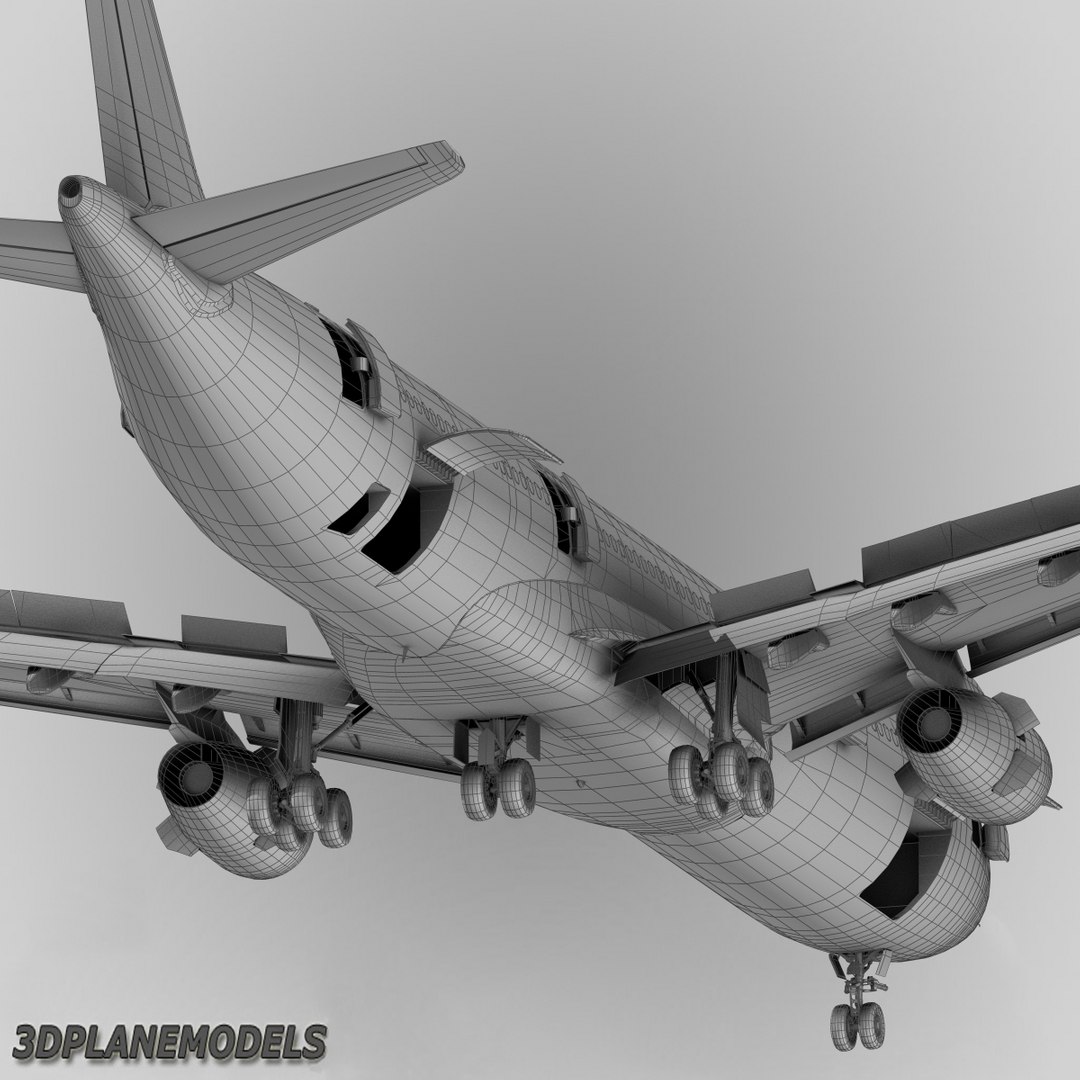 3d model airbus a340-200