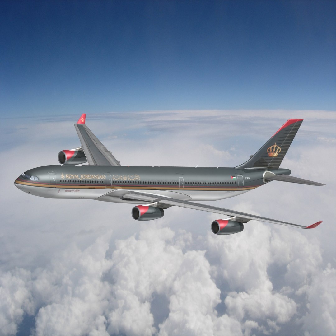 3d model airbus a340-200