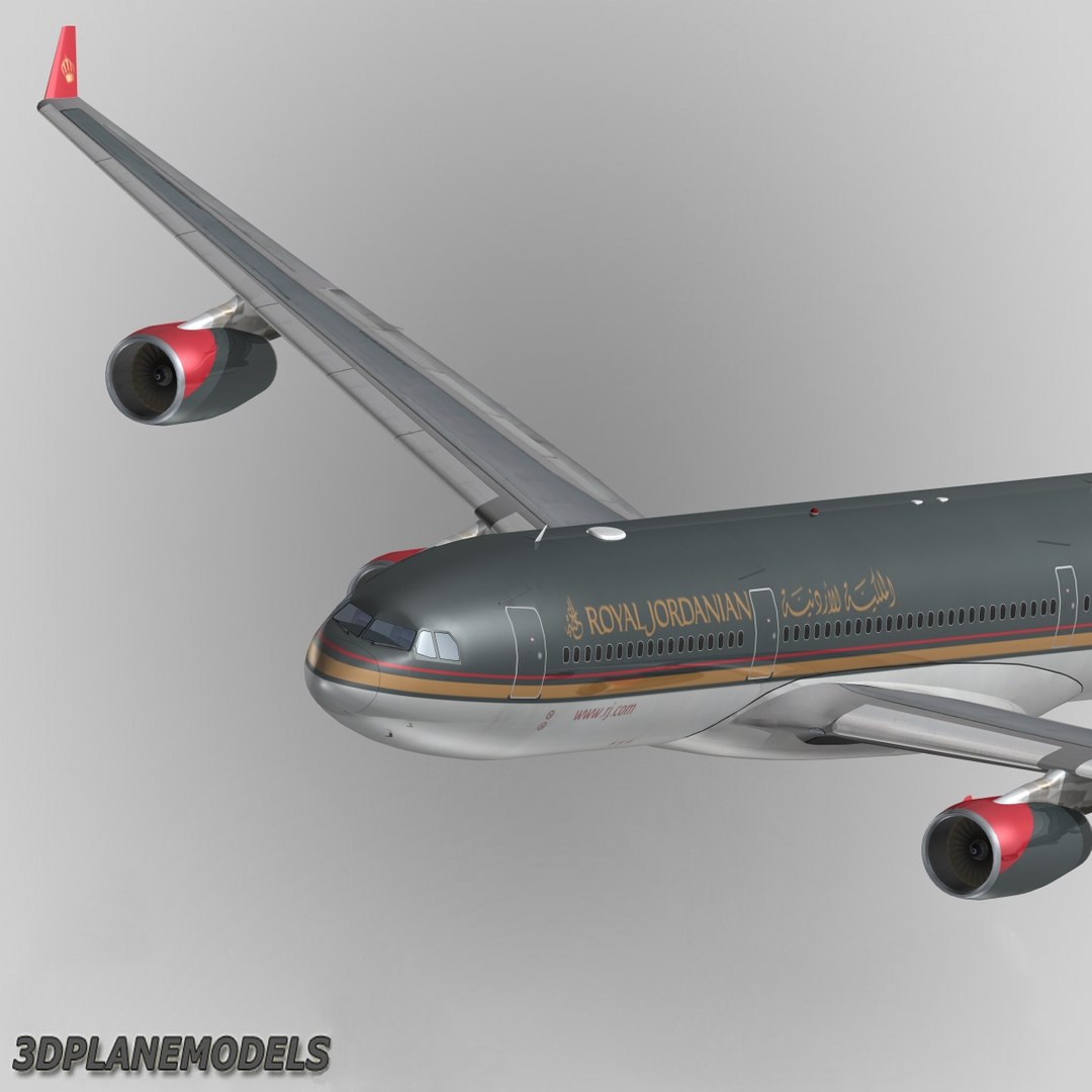 3d model airbus a340-200