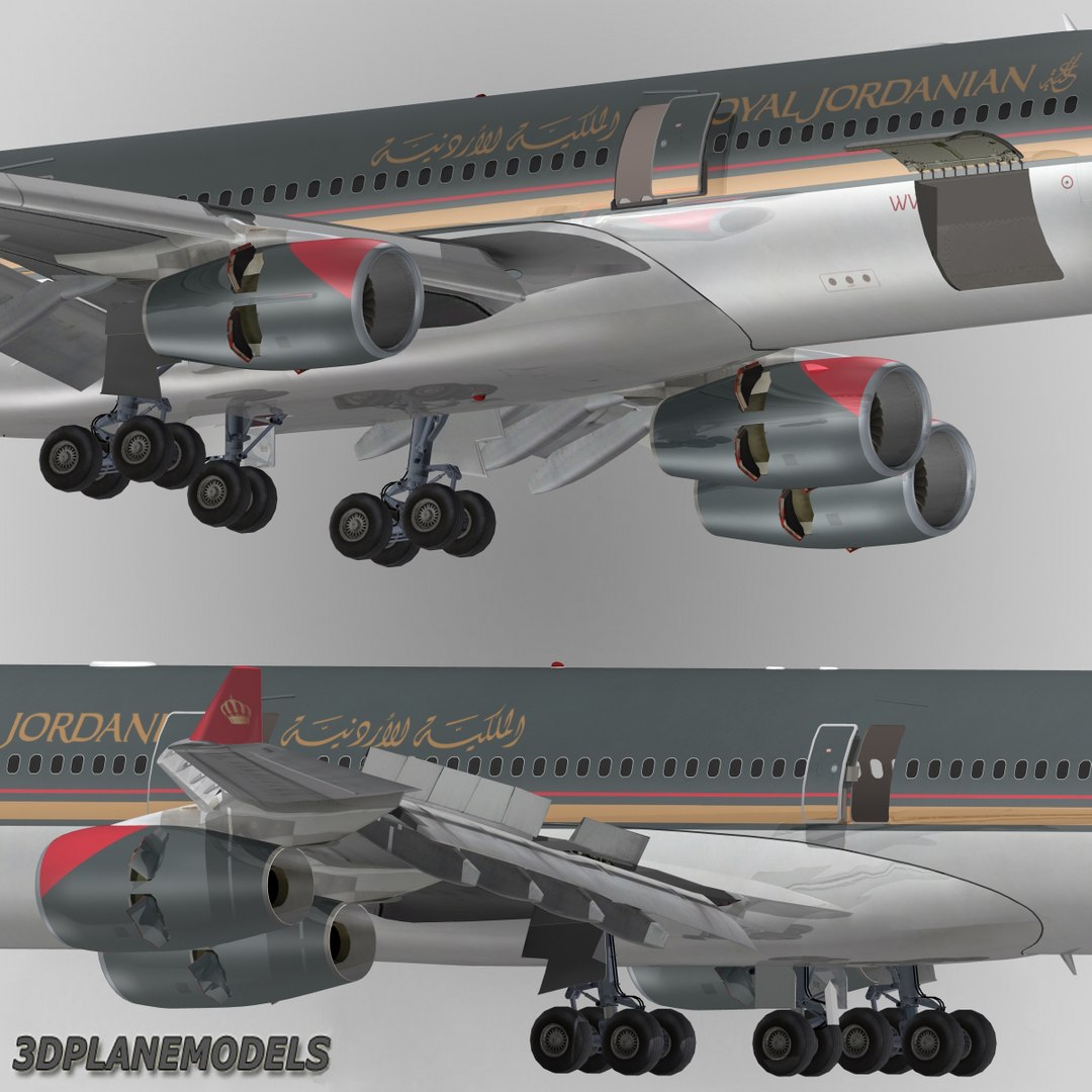 3d model airbus a340-200