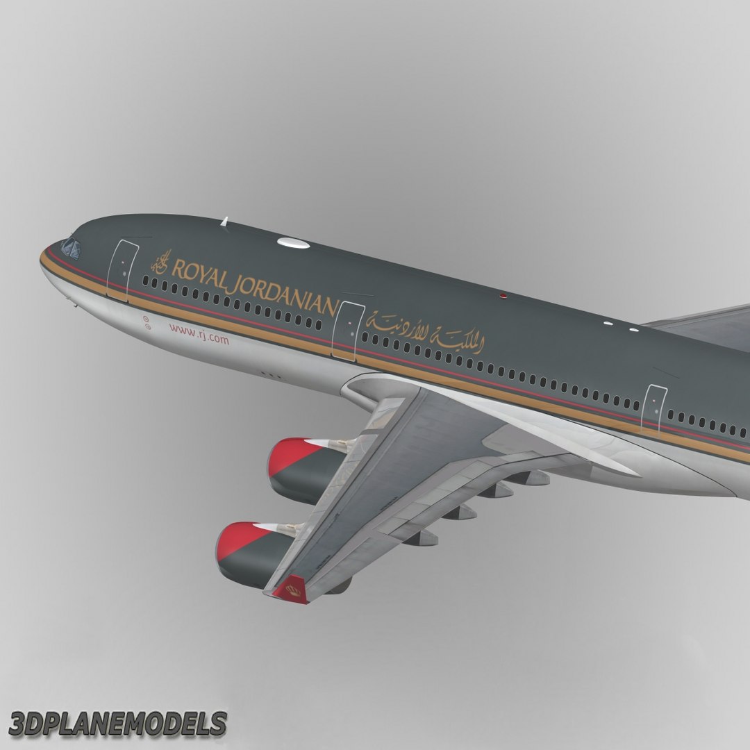 3d model airbus a340-200