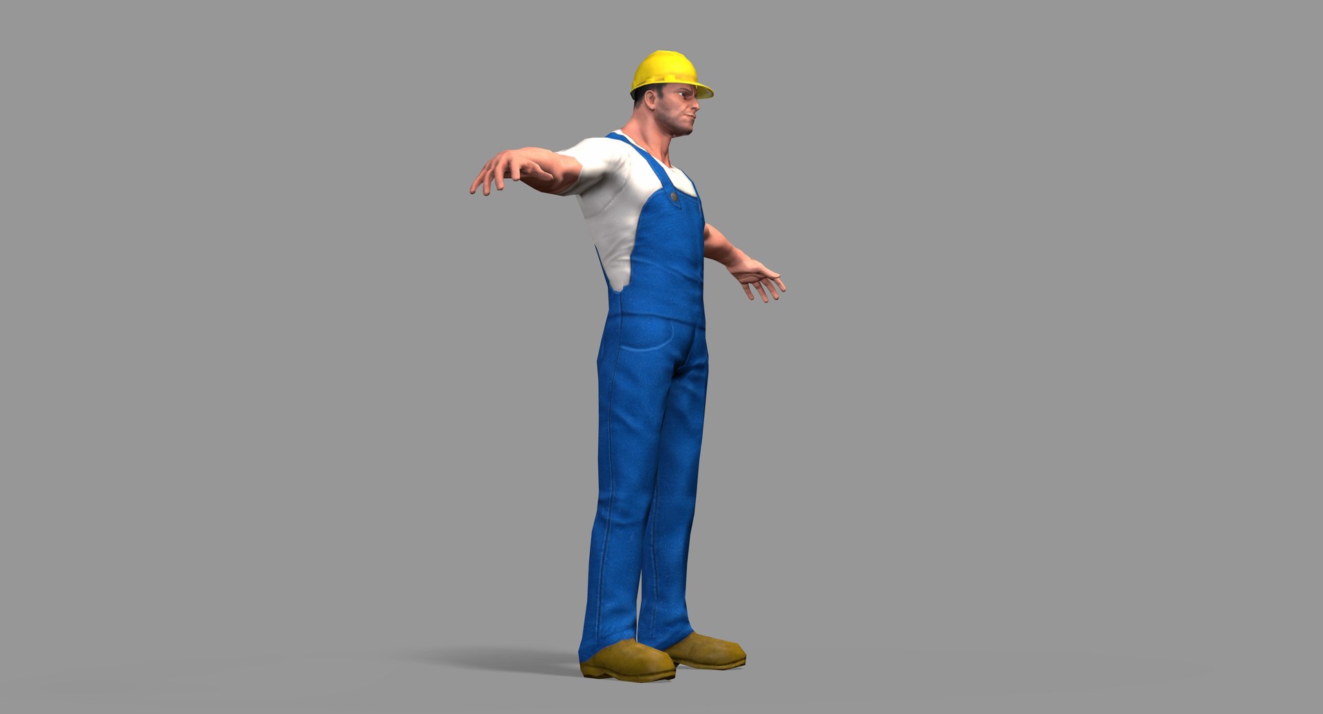 Rigged worker 3D model - TurboSquid 1312435
